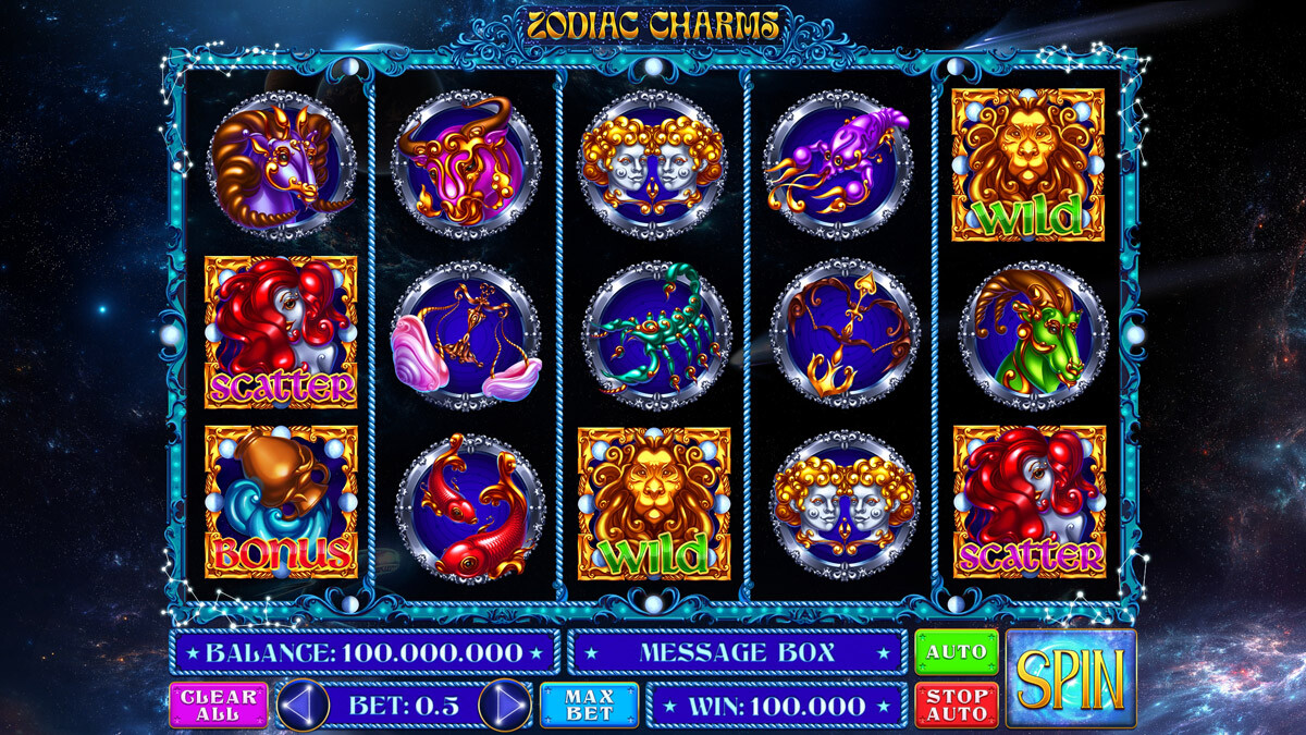 ArtStation - The slot game reel for Zodiac themed online slot machine