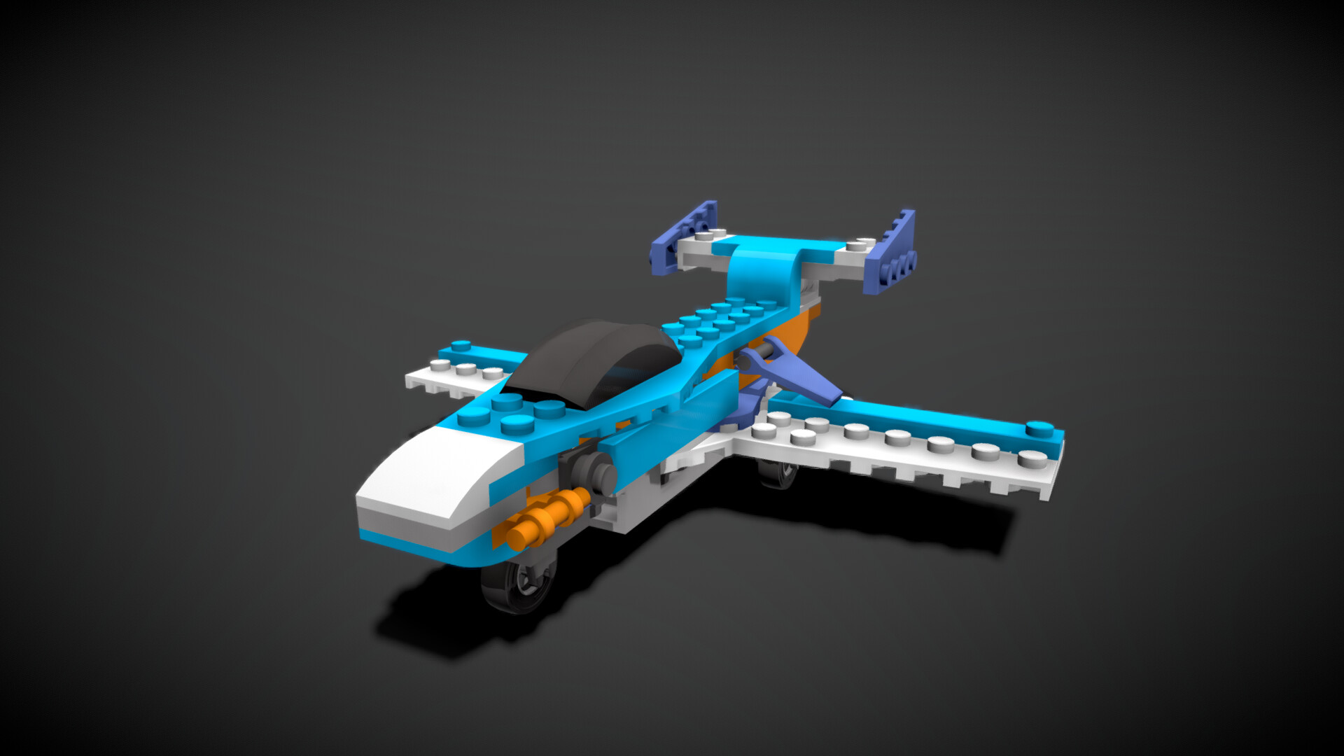 ArtStation - Lego Propeller Plane