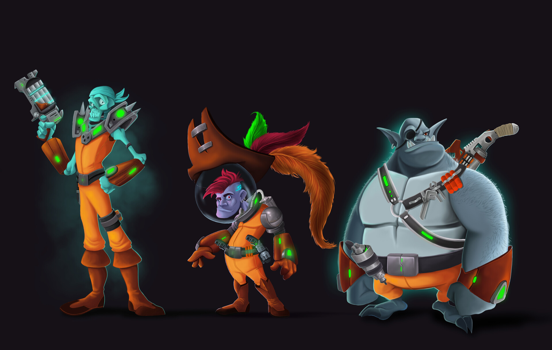 ArtStation - CHARACTER DESING - SPACE PIRATES