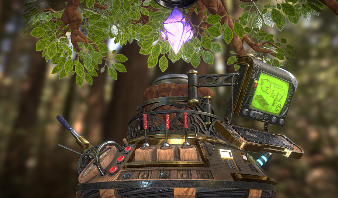 ArtStation - Custom Doctor Who Tardis Console