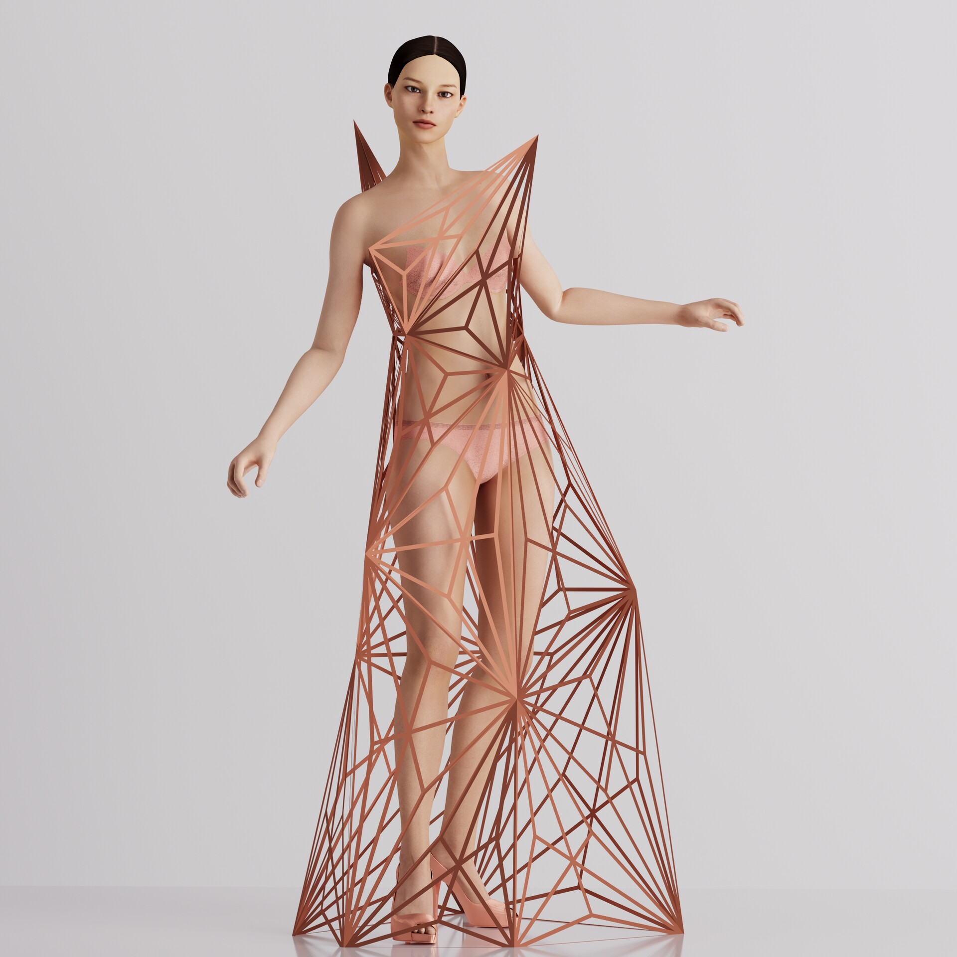 DibaModa - Geometric dress