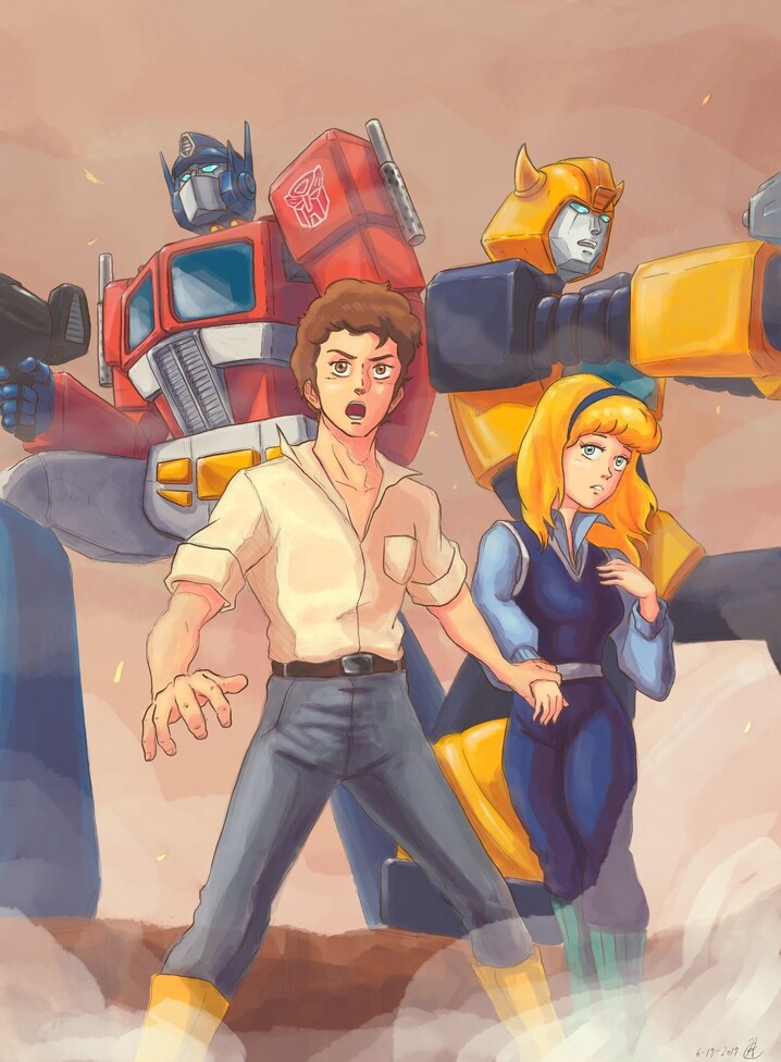 ArtStation - Autobots and Human Friends
