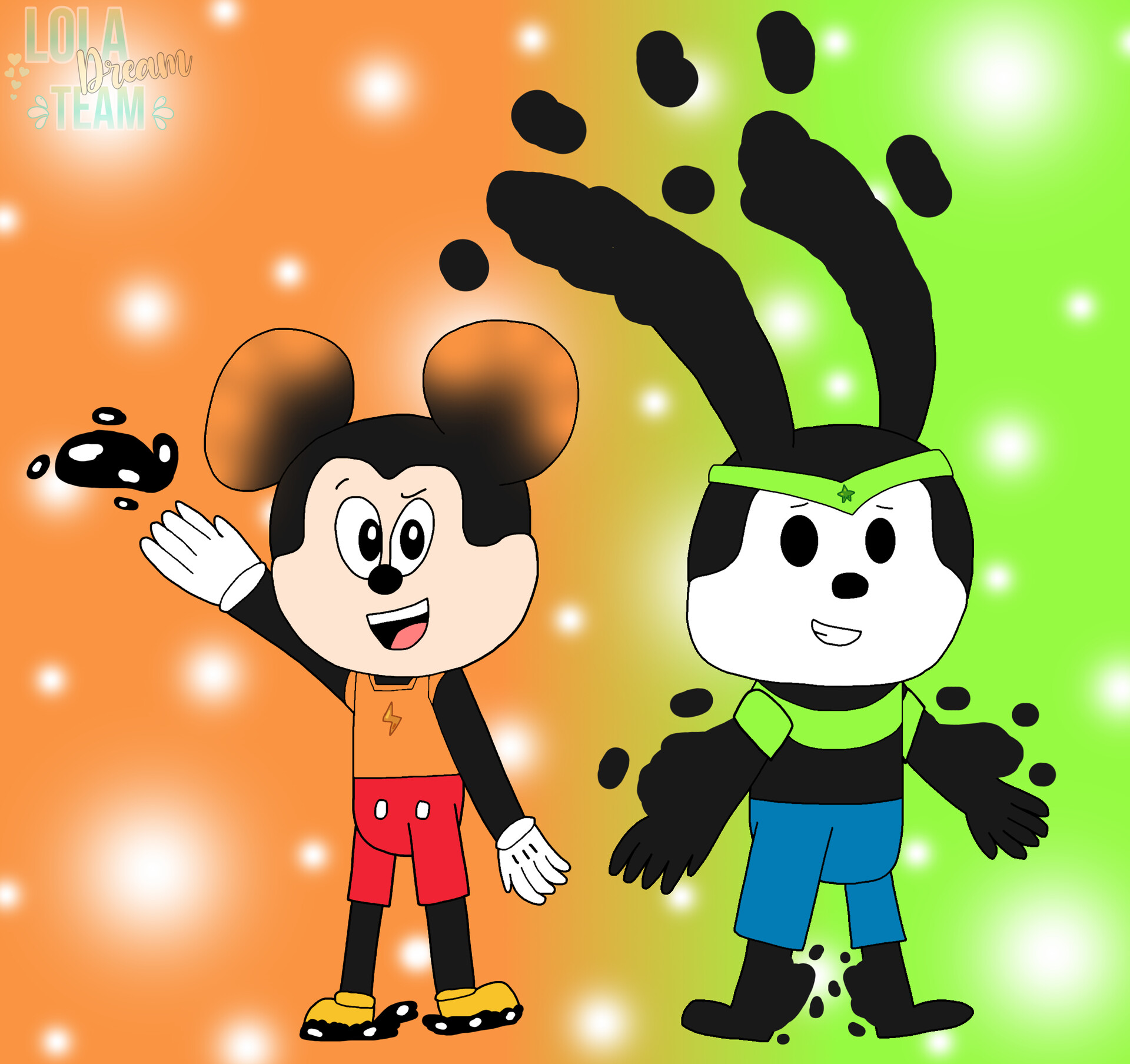 ArtStation - Mickey and Oswald Mayhem Transformation