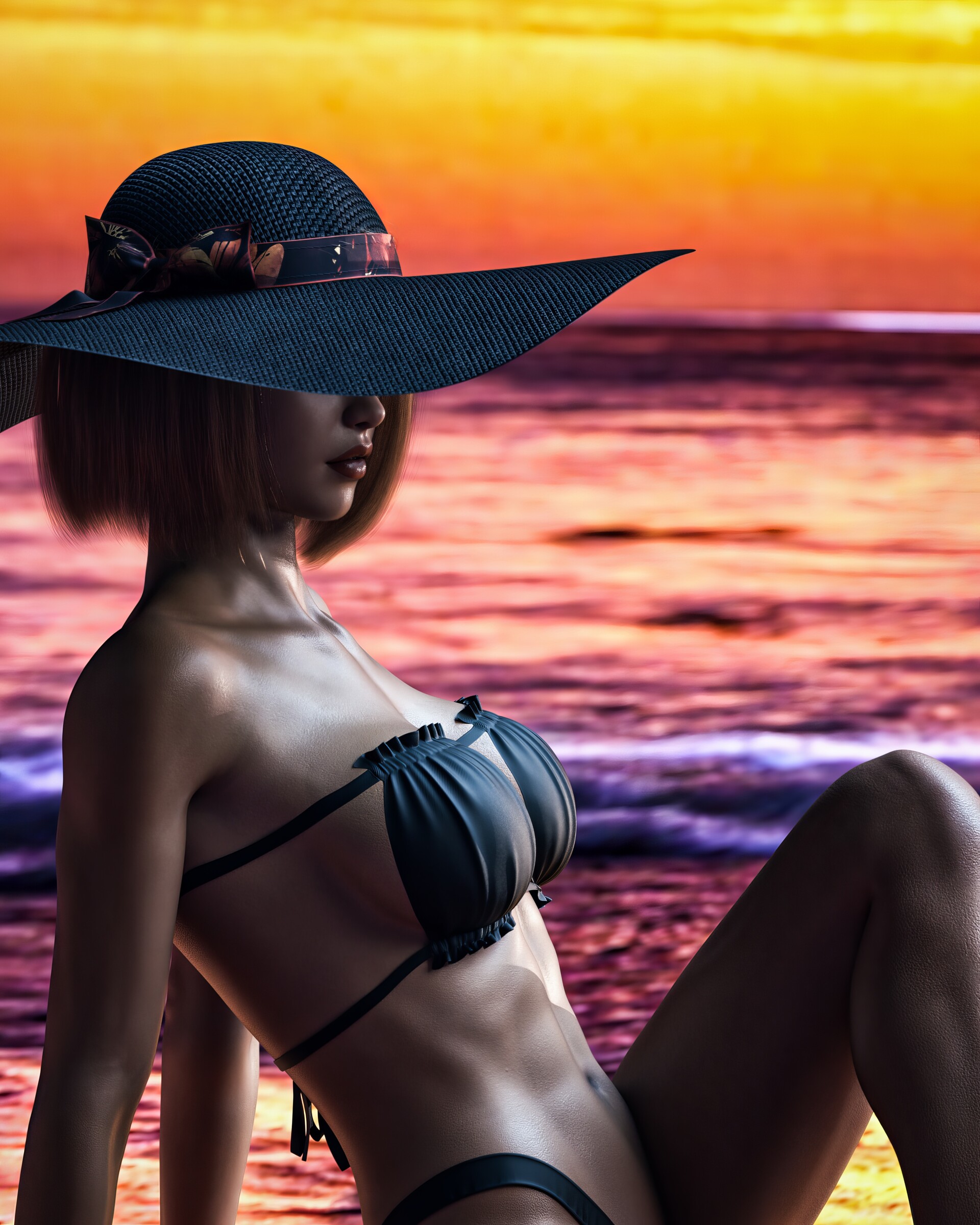 ArtStation - Paloma at sunset