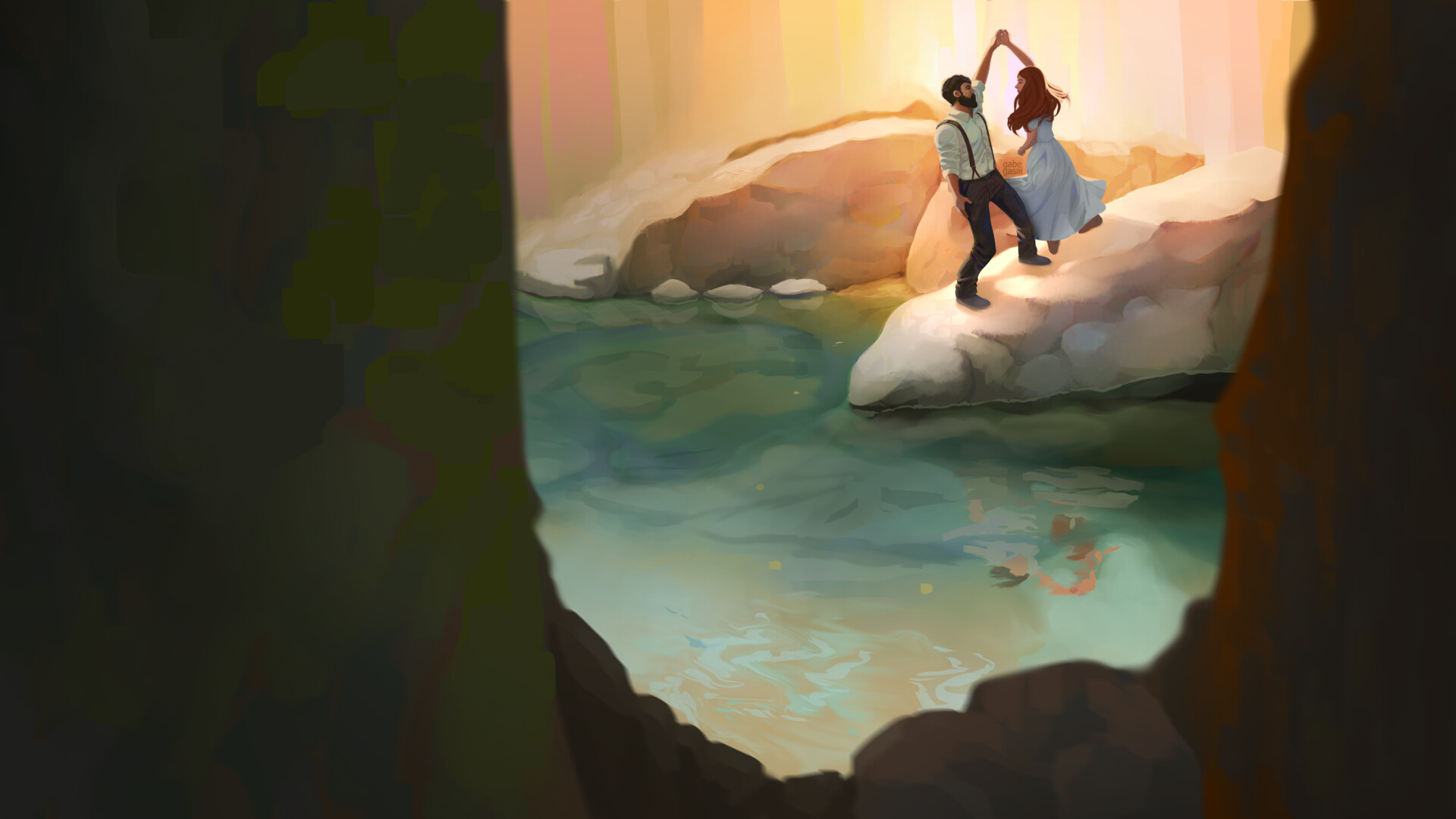 ArtStation - Dancing by the river