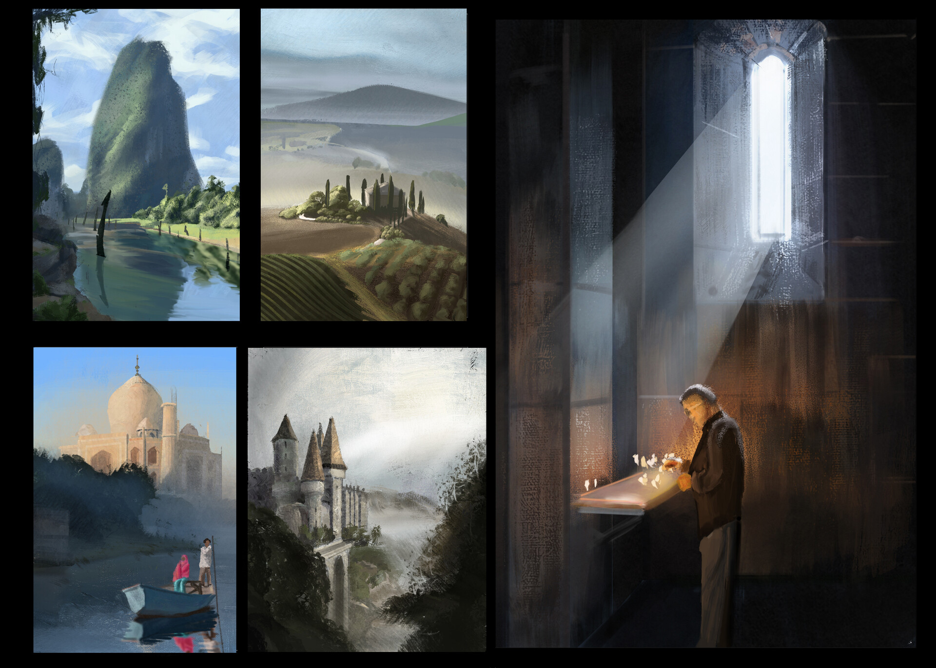 Nickolas Paris - various Studies