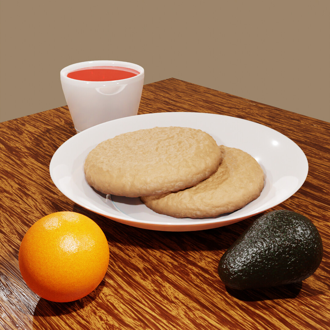 ArtStation - Biscuits on a Plate Photograph