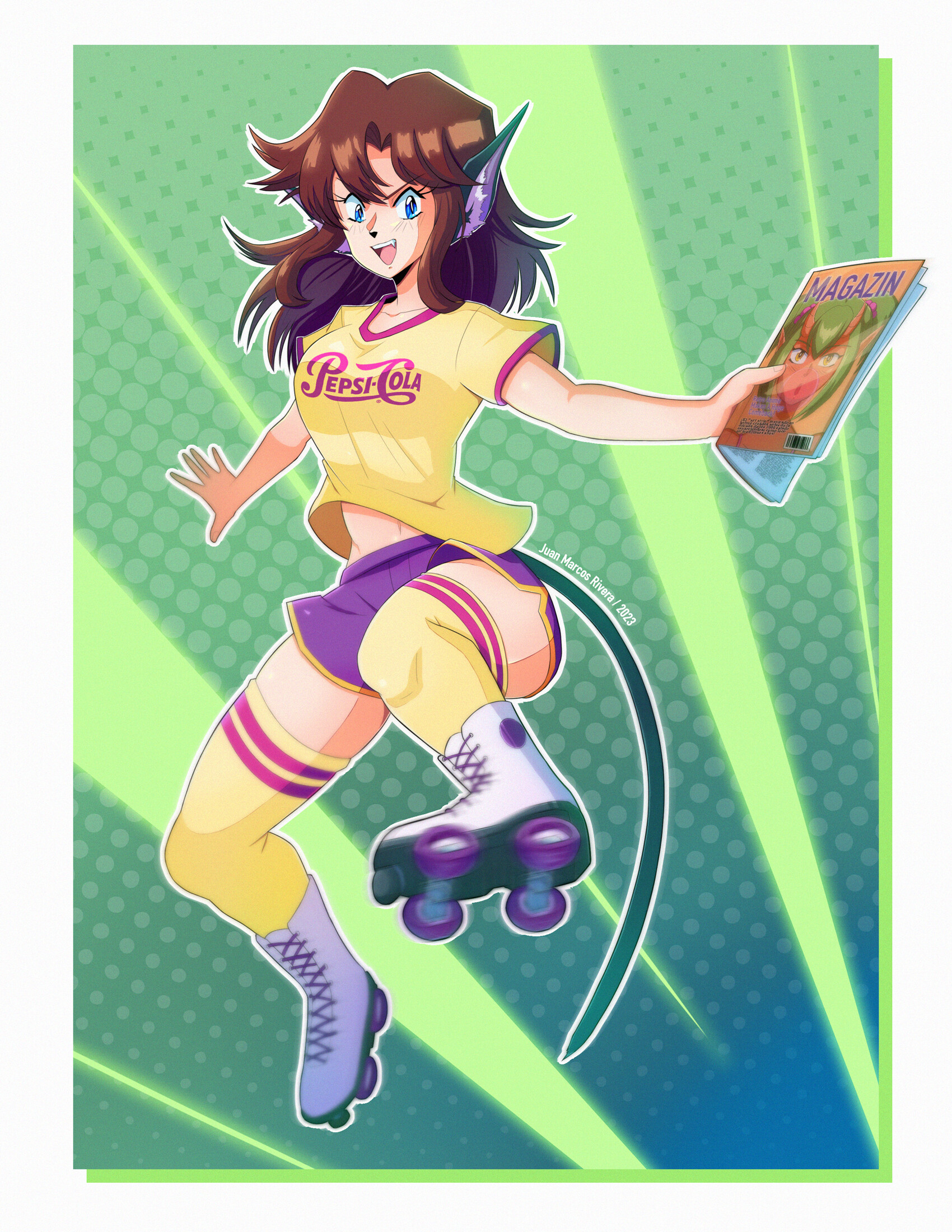 ArtStation - Retro Neko DTIYS entry