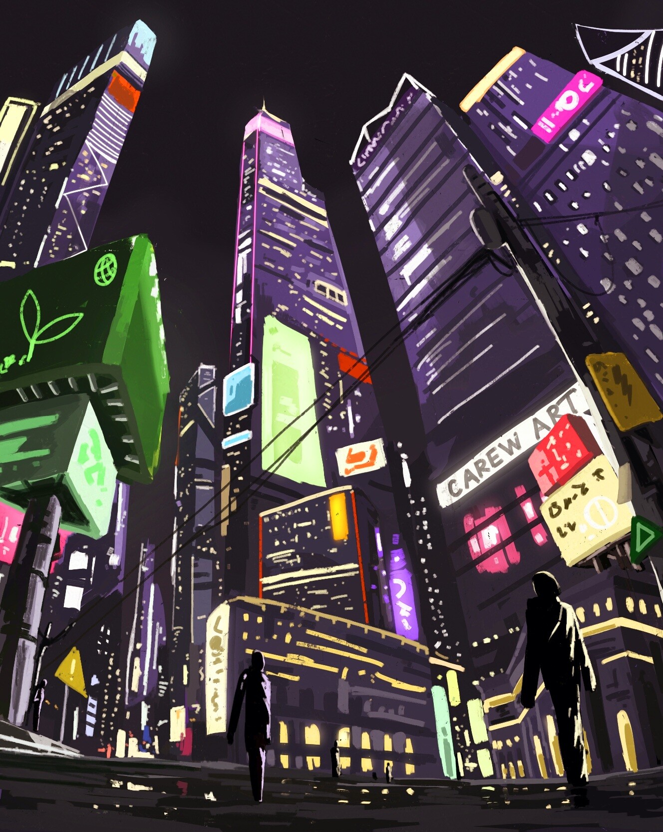 ArtStation - Night view