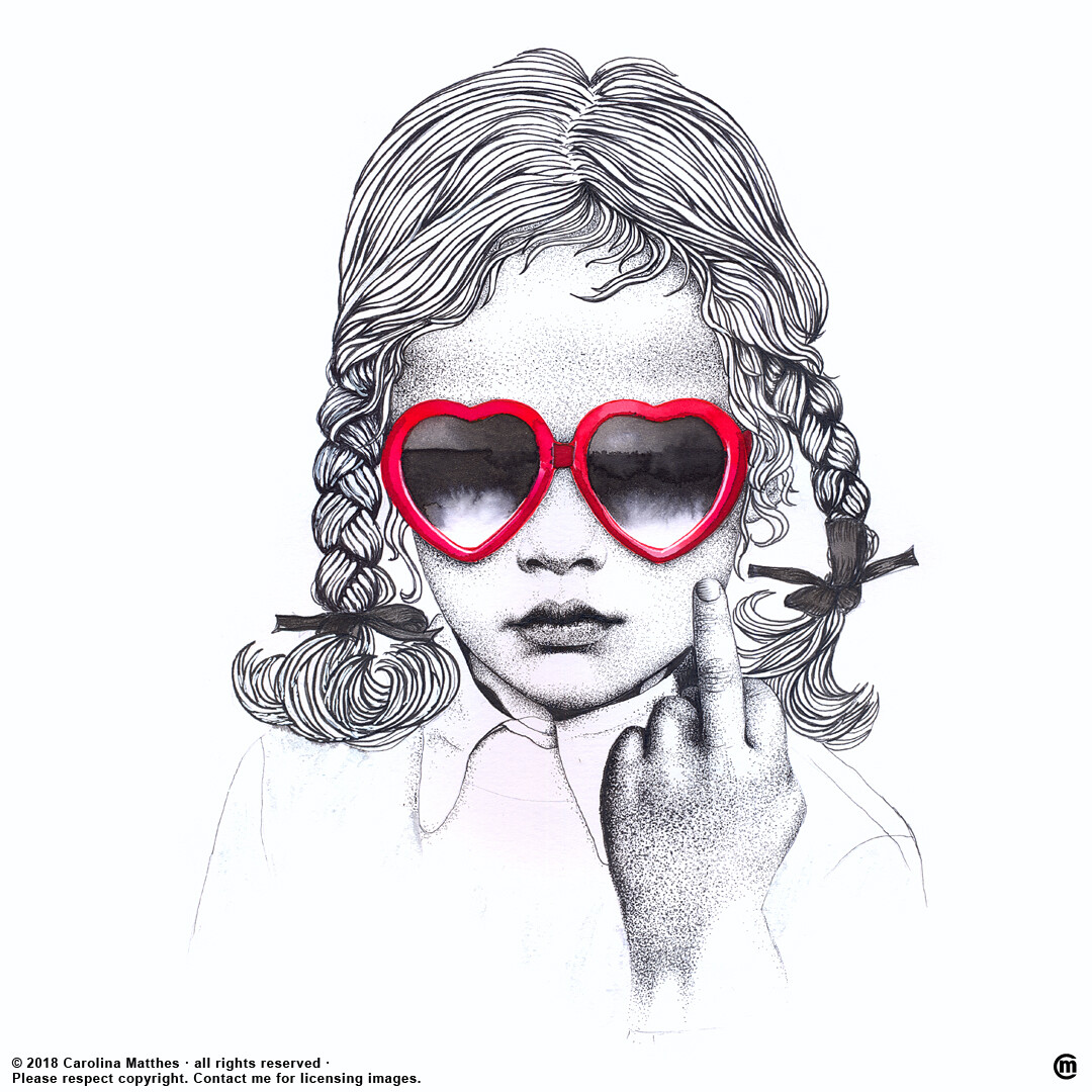 ArtStation - Cutest Flipping the Bird