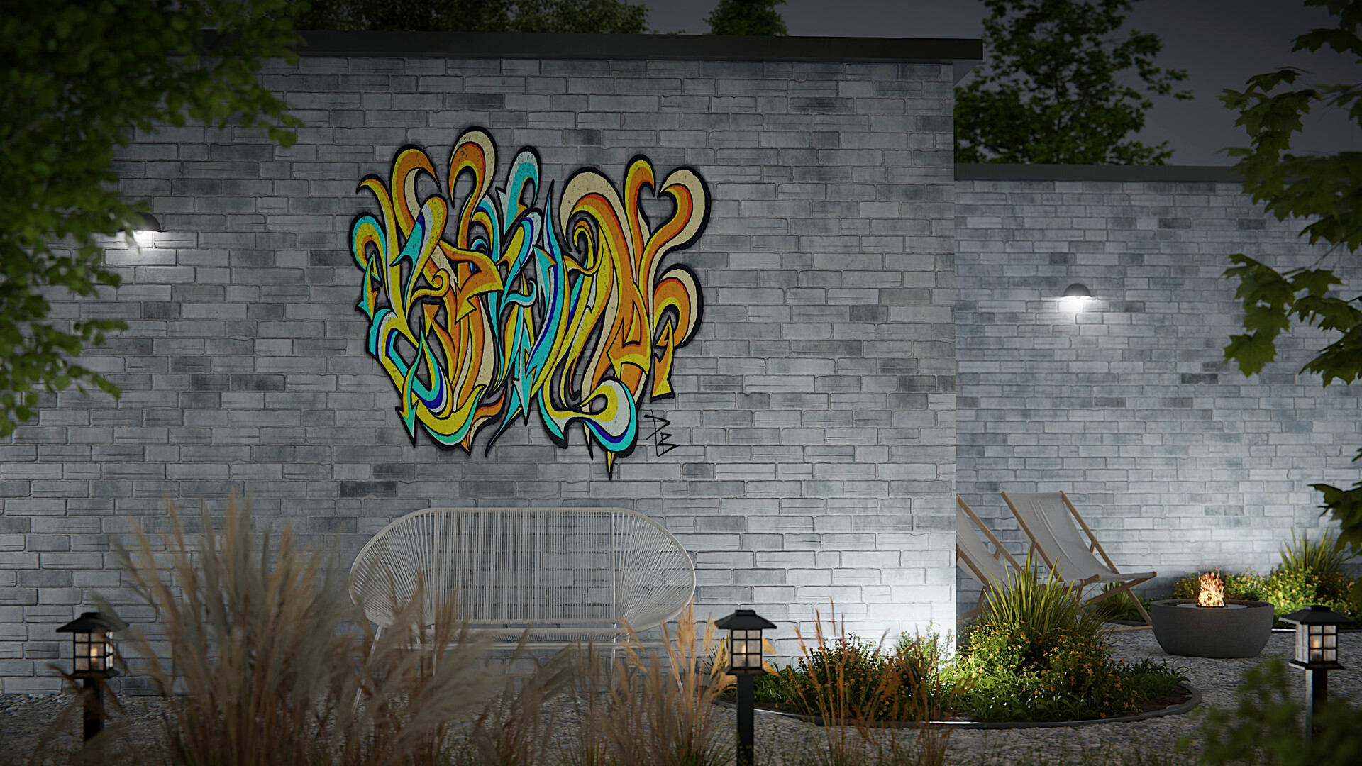 ArtStation - Outdoor Graffiti