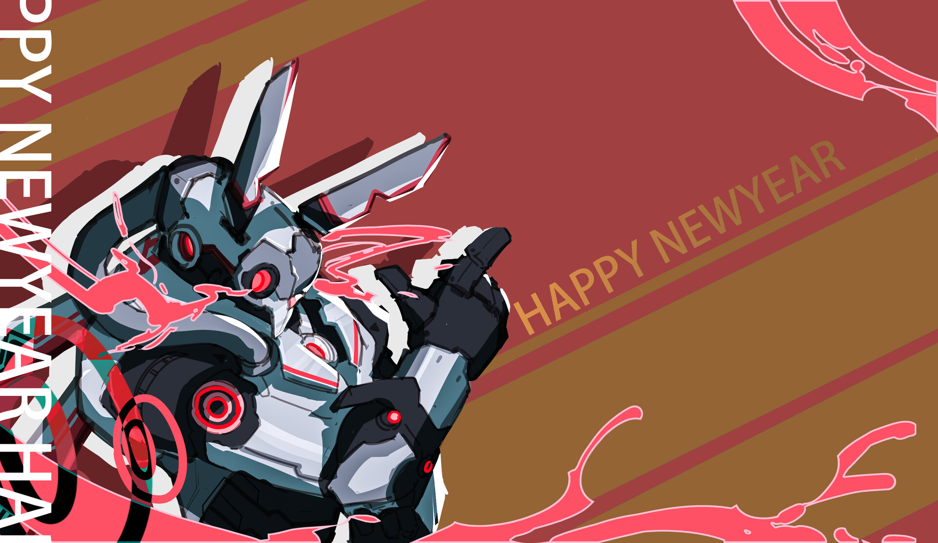 ArtStation - Machine rabbit (Happy new year)