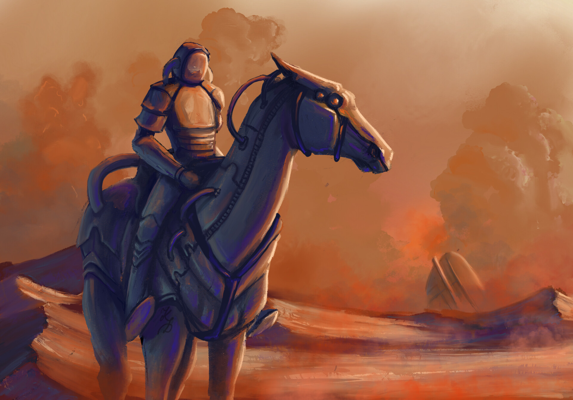 ArtStation - Desert rider