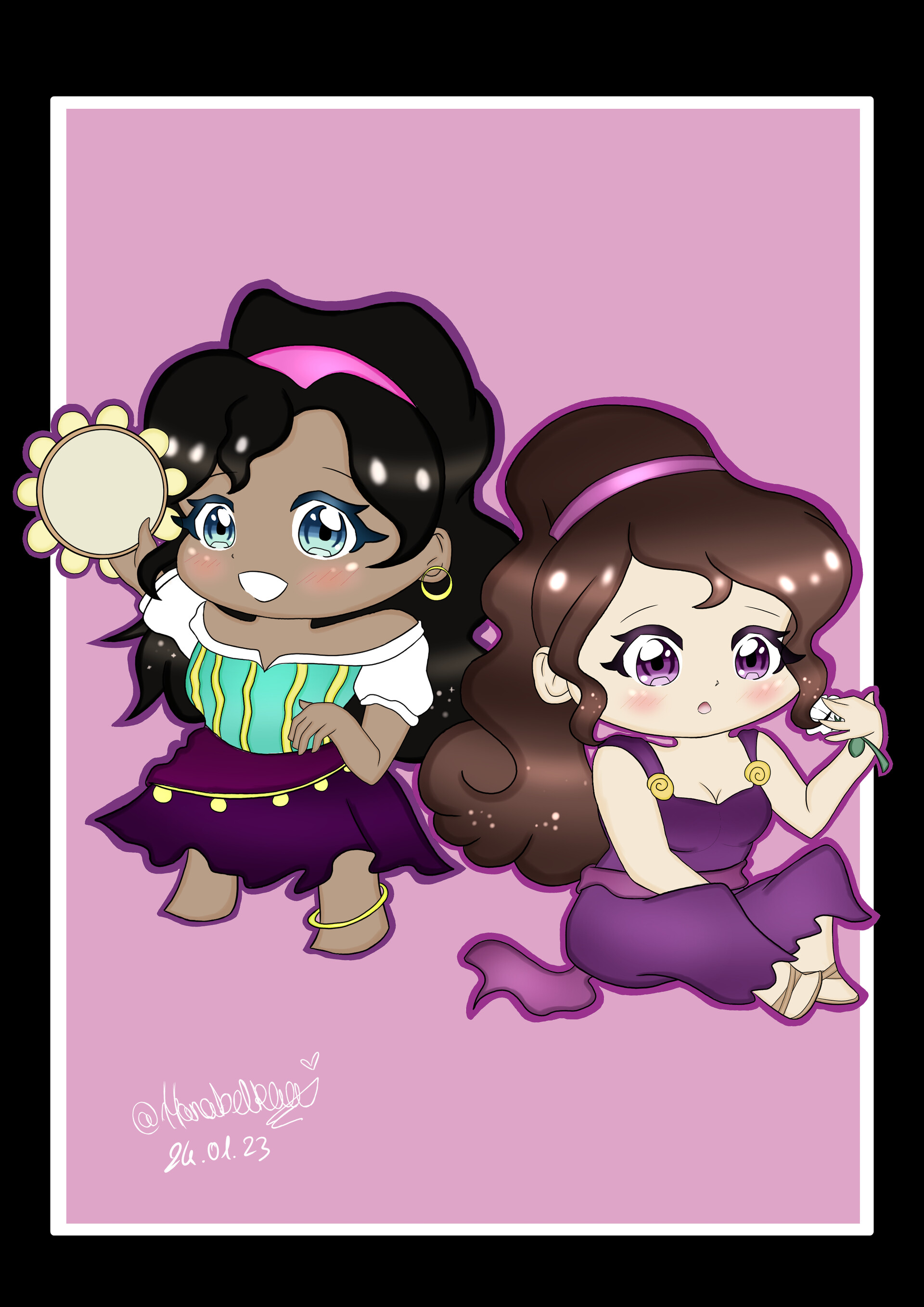 ArtStation - Esmeralda et Megara