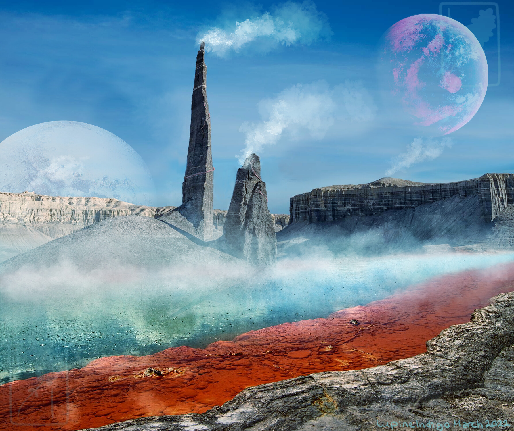 ArtStation - Photobash Concept Art Exercise - Alien Planet