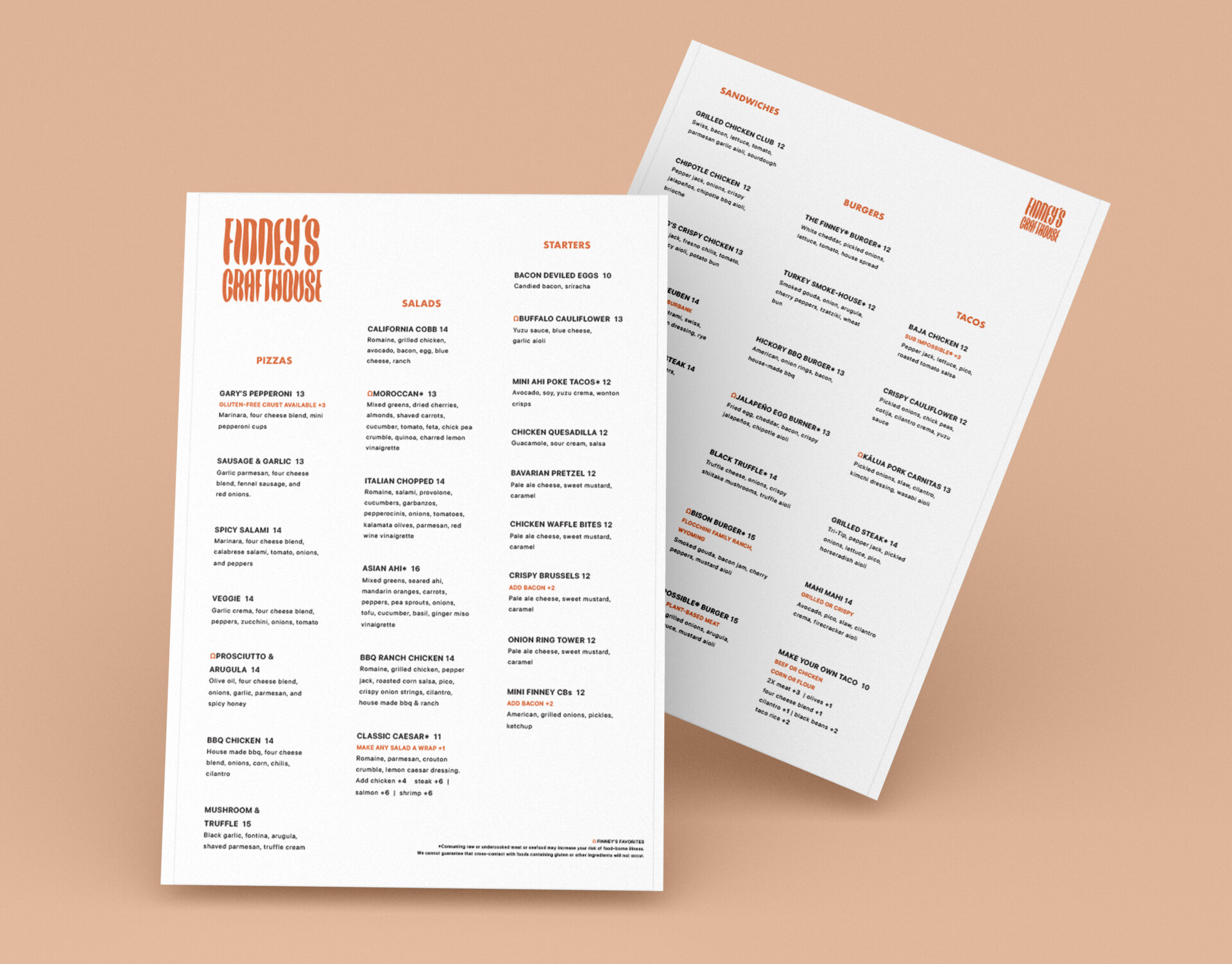 ArtStation - Finney's Crafthouse // Menu & App Design