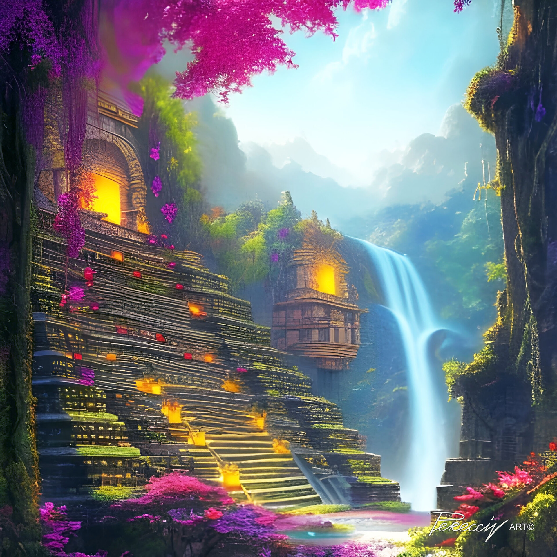 ArtStation - Magic Journeys: Temple of occult power.