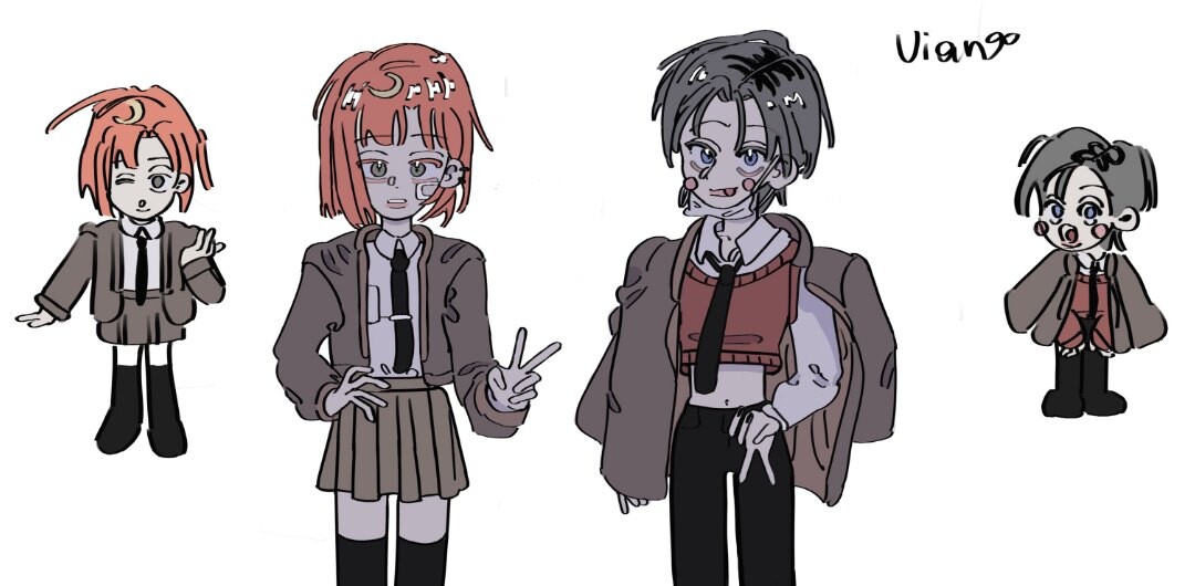 ArtStation - school character💼