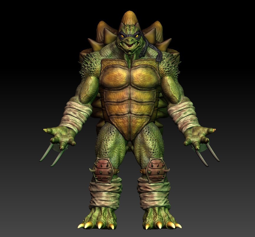 ArtStation - Fan Art Of Slash From Teenage Mutant Ninja Turtles Franchise