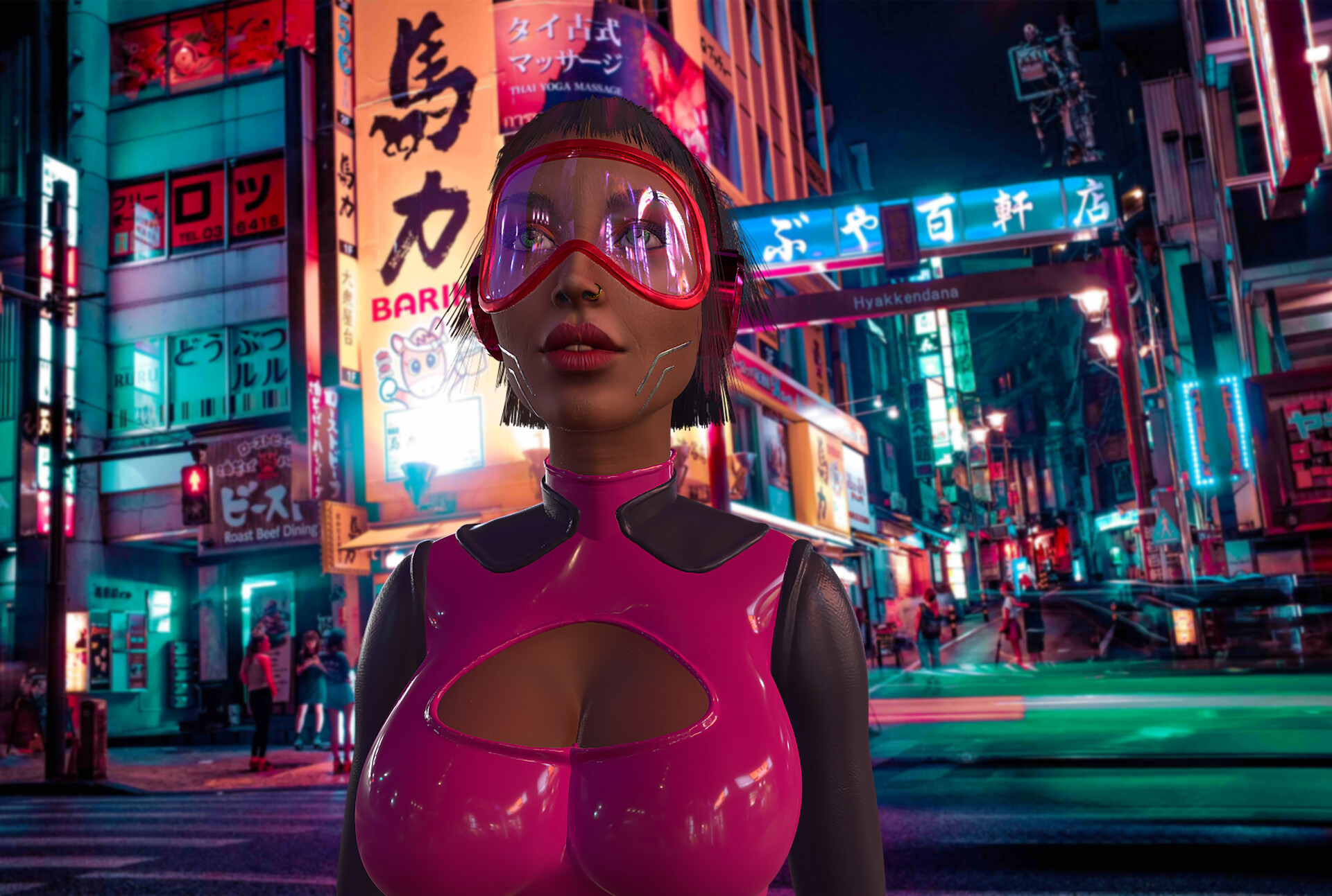 ArtStation - Cyberpunk Babe