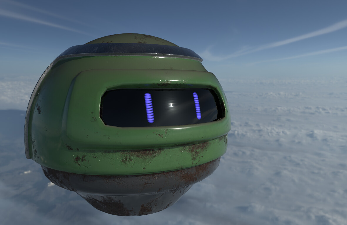 ArtStation - Rusty Hovering Robot