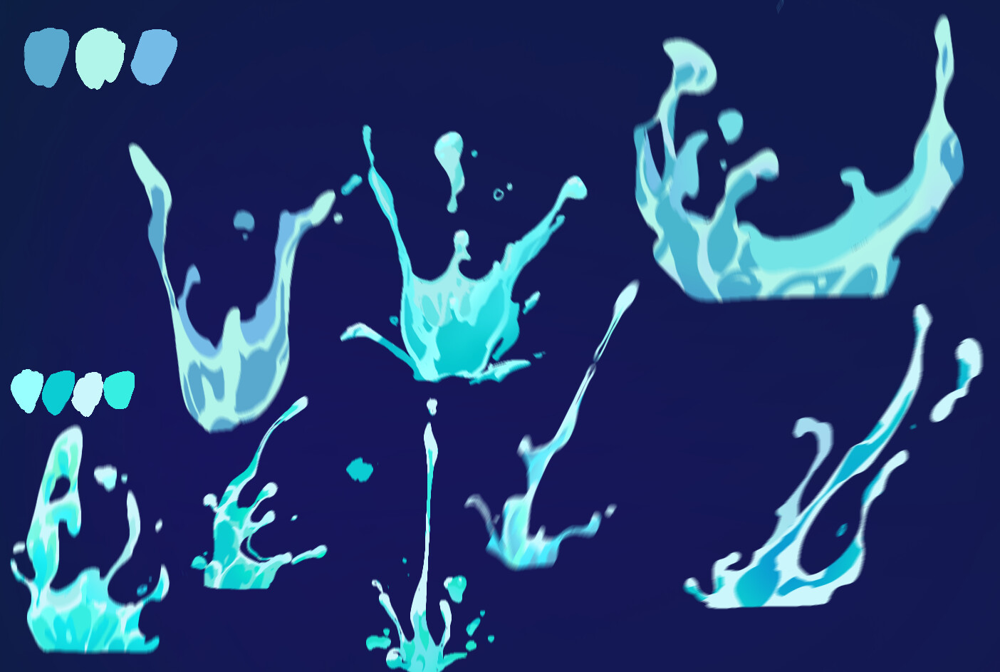 ArtStation - Water Splashes