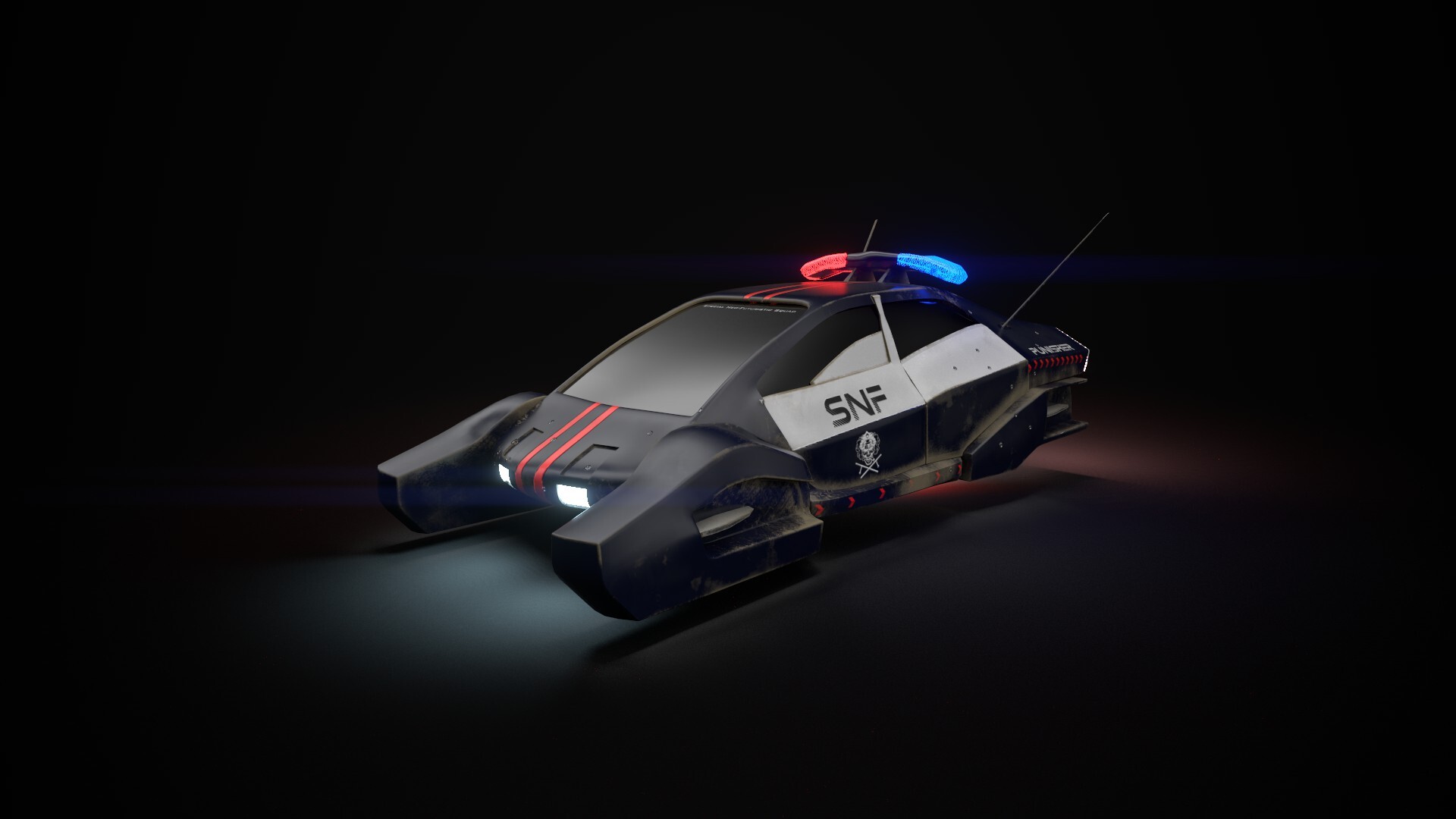 ArtStation - Si fi Police car - SNF