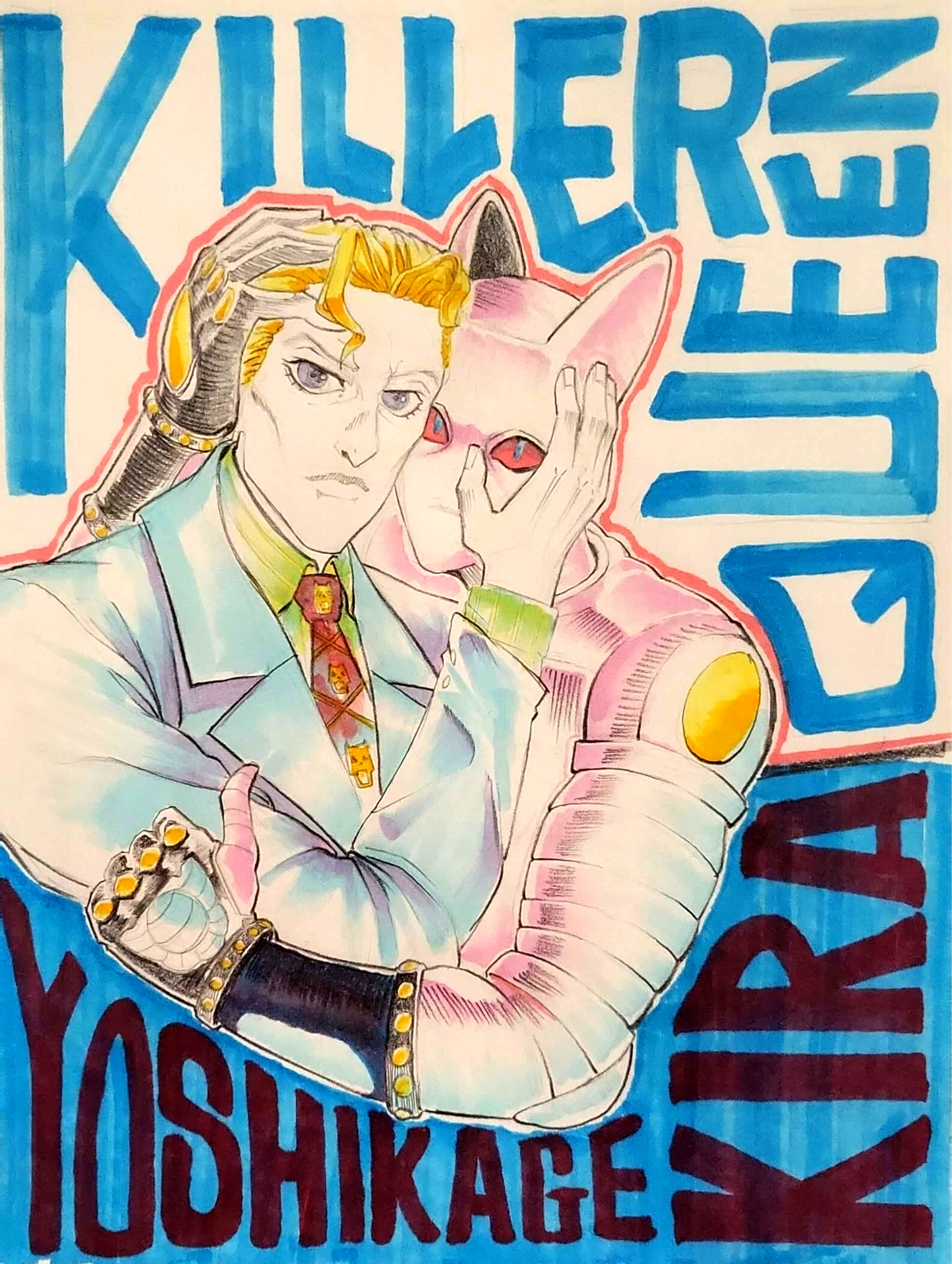 ArtStation - Day 53! Yoshikage Kira and Killer Queen!