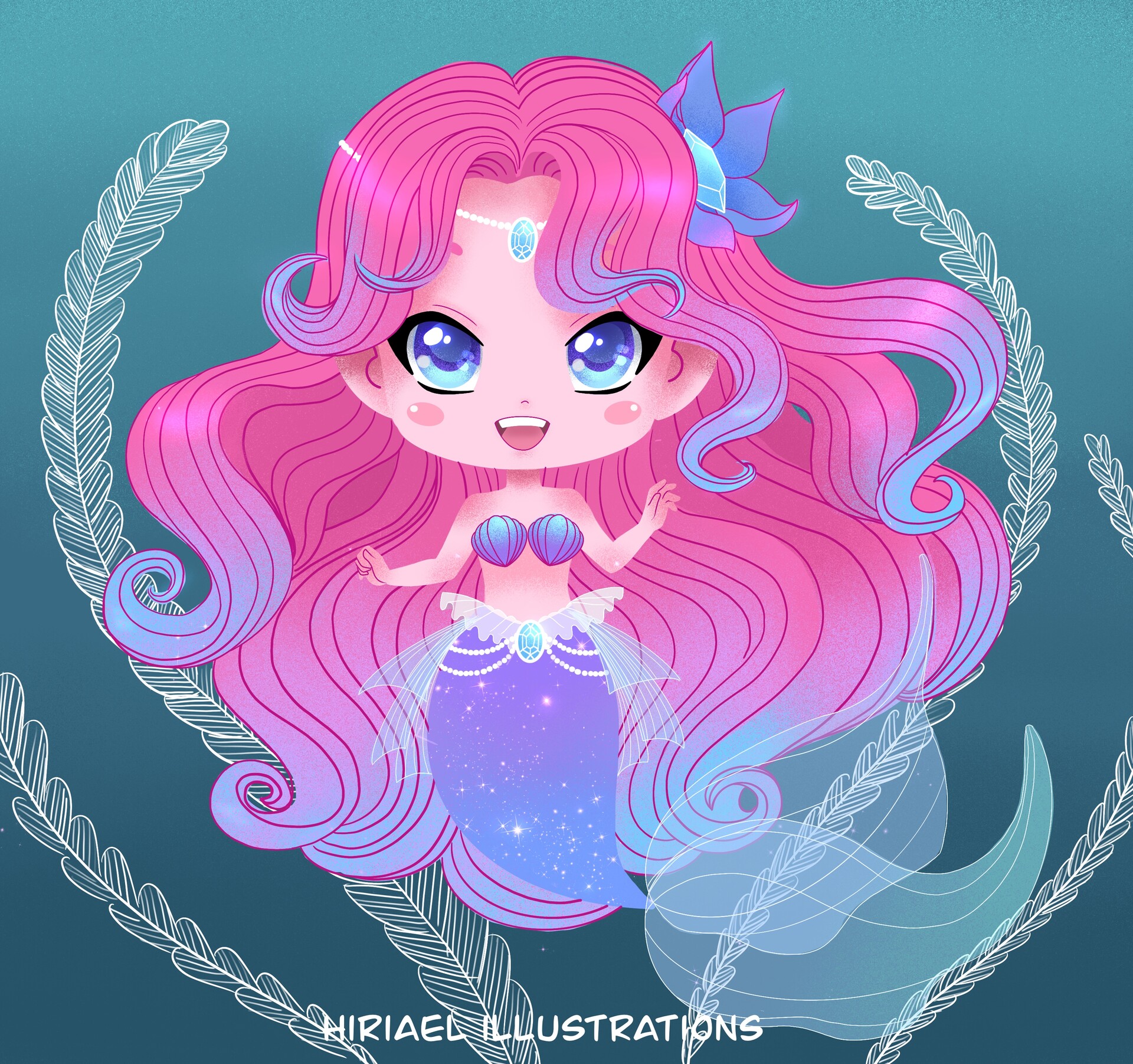 ArtStation - Lily, mermaid princess