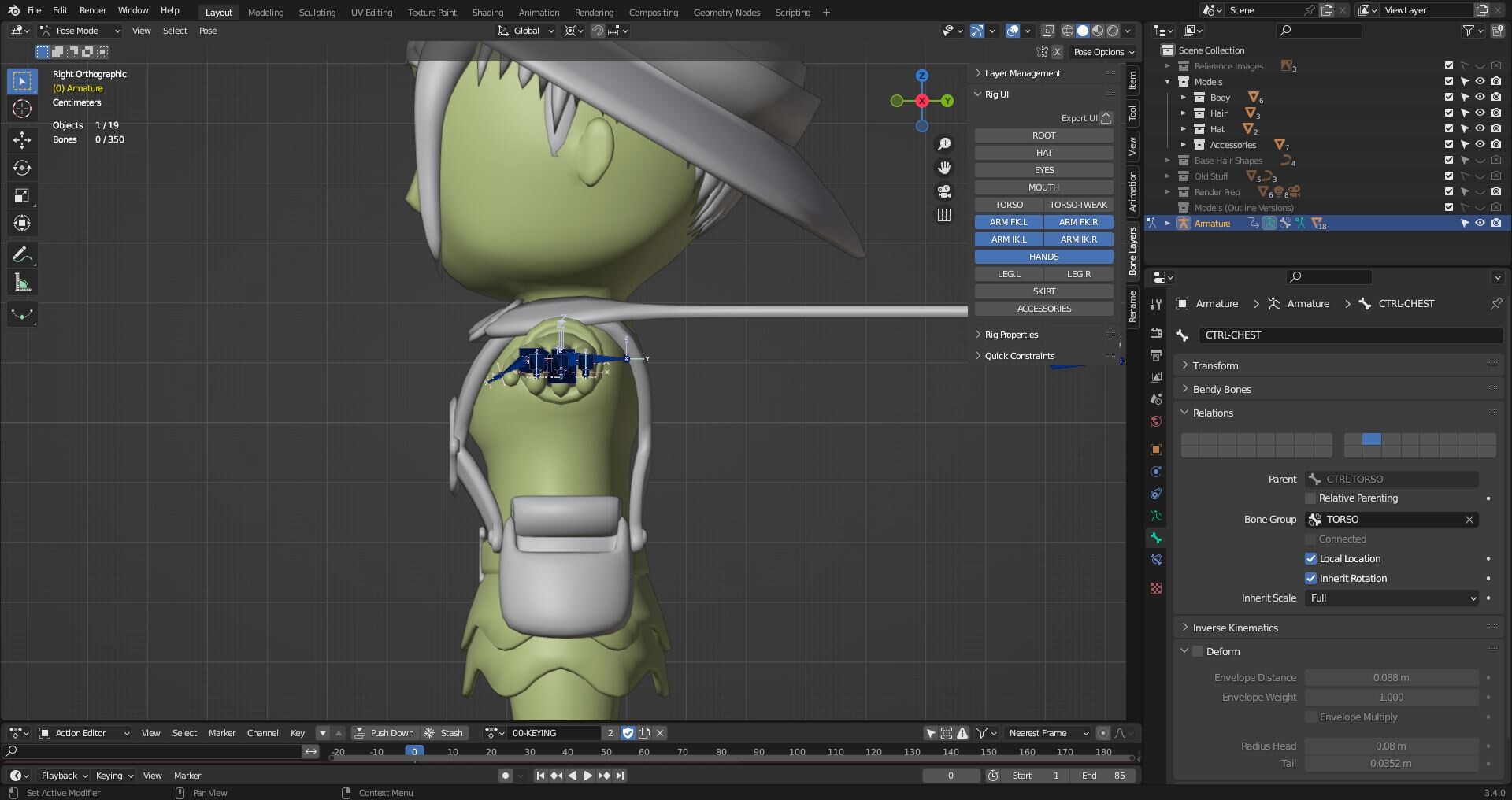 Scott Brookes - Witch/Alchemist Character Model with Rig and Animation