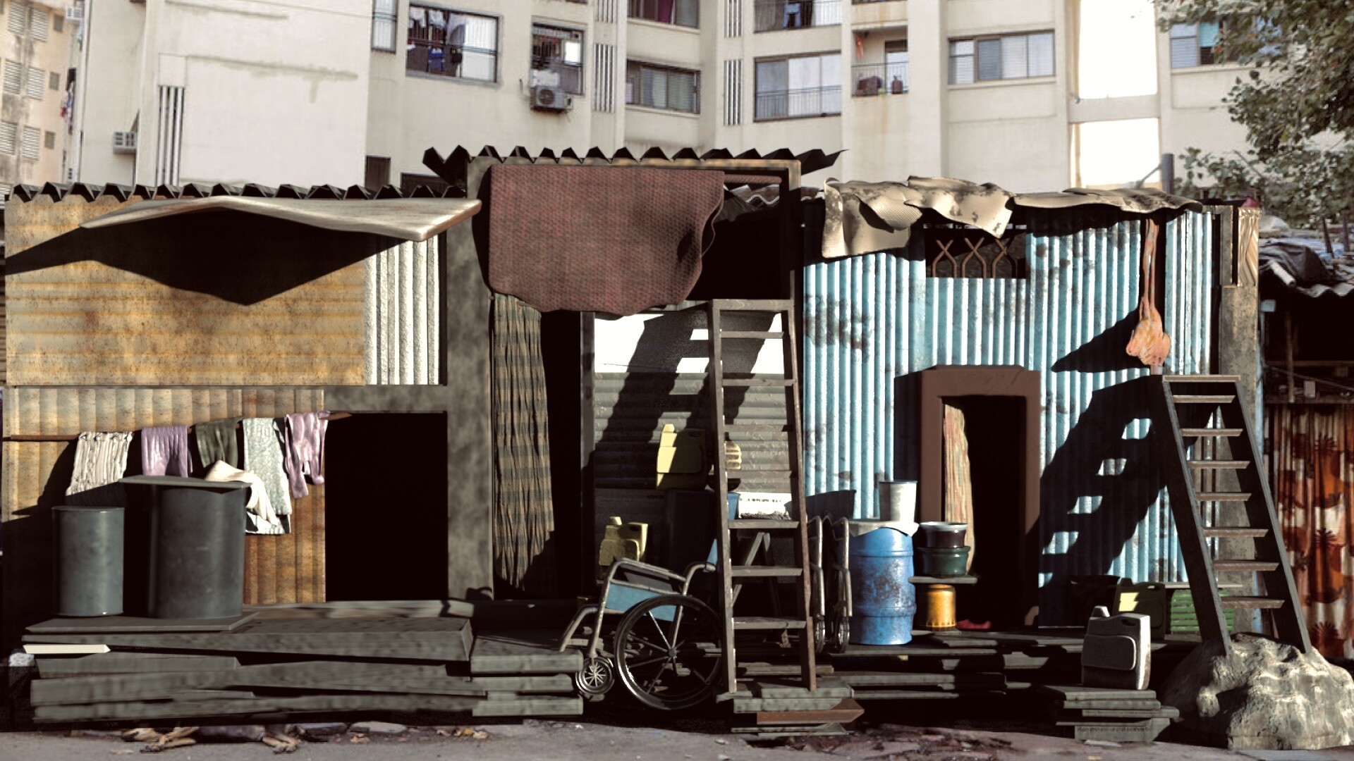 ArtStation - 3D Mumbai Street modelling