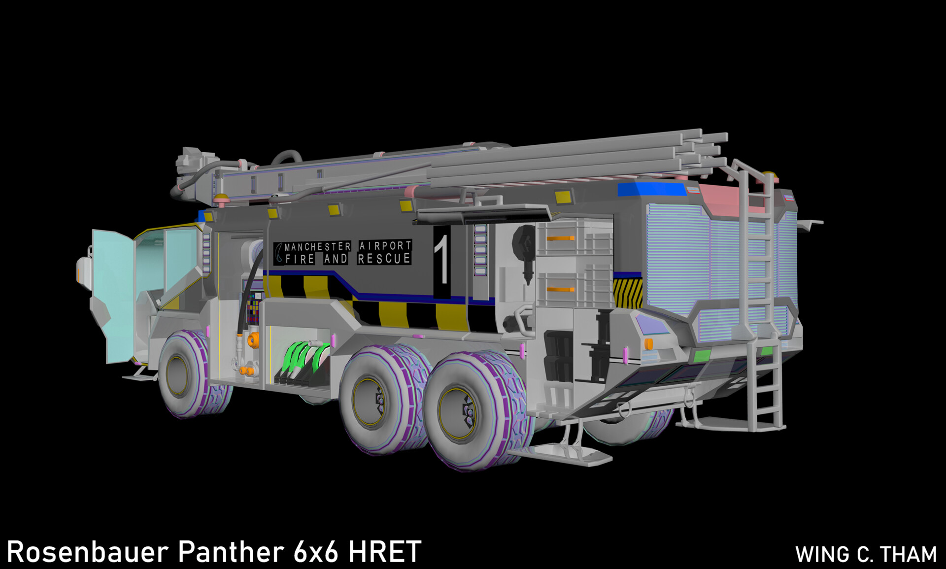 Wing Tham - Interactive Fire Engine Project: Rosenbauer Panther 6x6 HRET