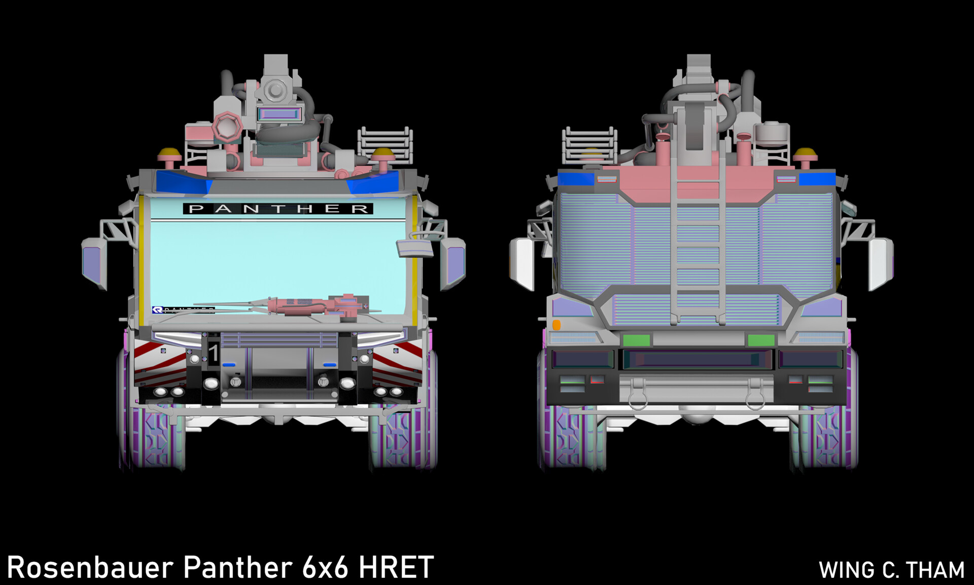 Wing Tham - Interactive Fire Engine Project: Rosenbauer Panther 6x6 HRET