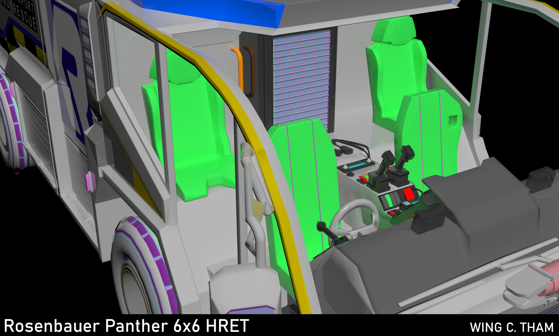 Wing Tham - Interactive Fire Engine Project: Rosenbauer Panther 6x6 HRET