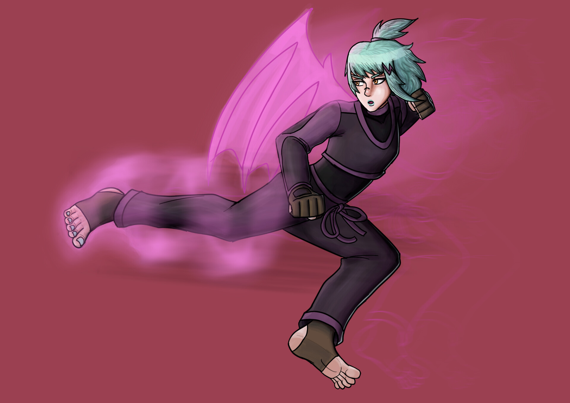 ArtStation - Flying Kick