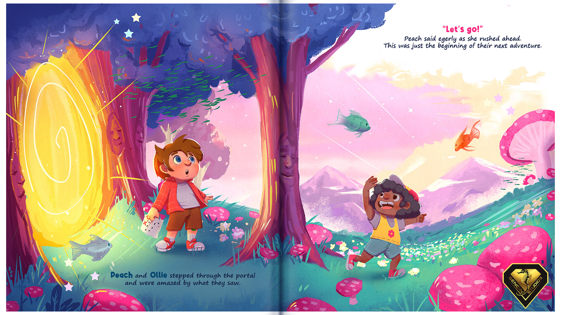 ArtStation - Adventure Kids Storybook Page