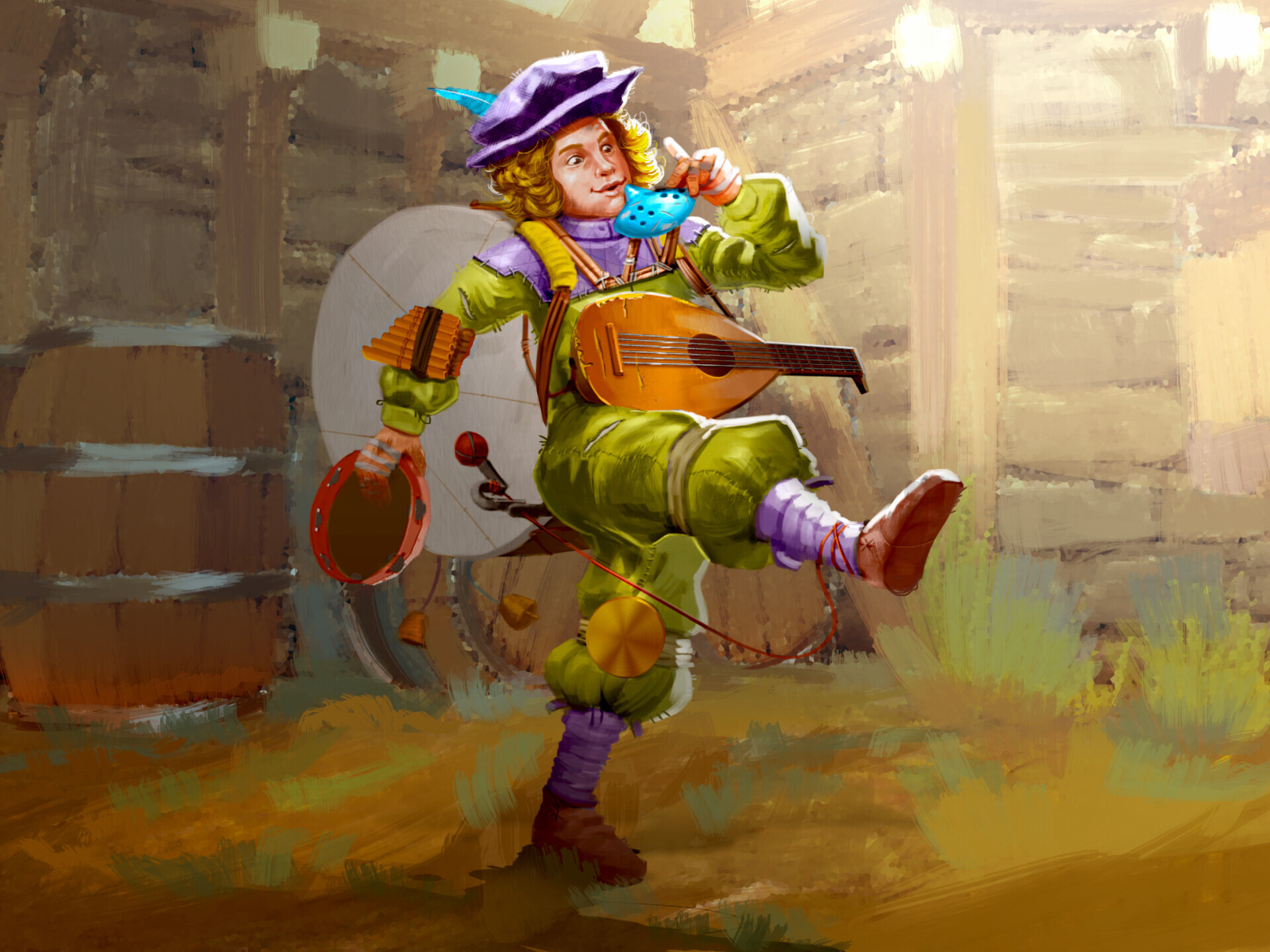 ArtStation - One man band + process