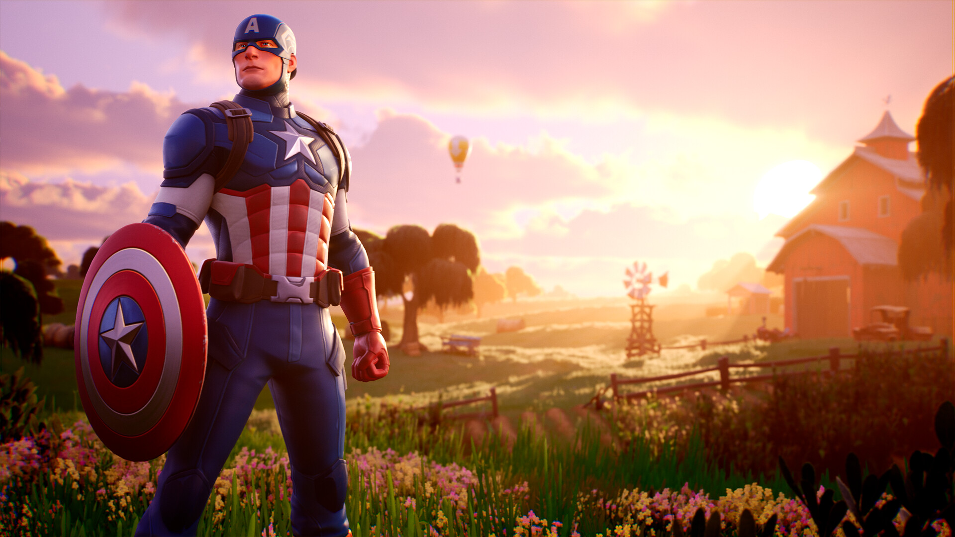 Jonathan Criner - Fortnite | Splash Art - Captain America