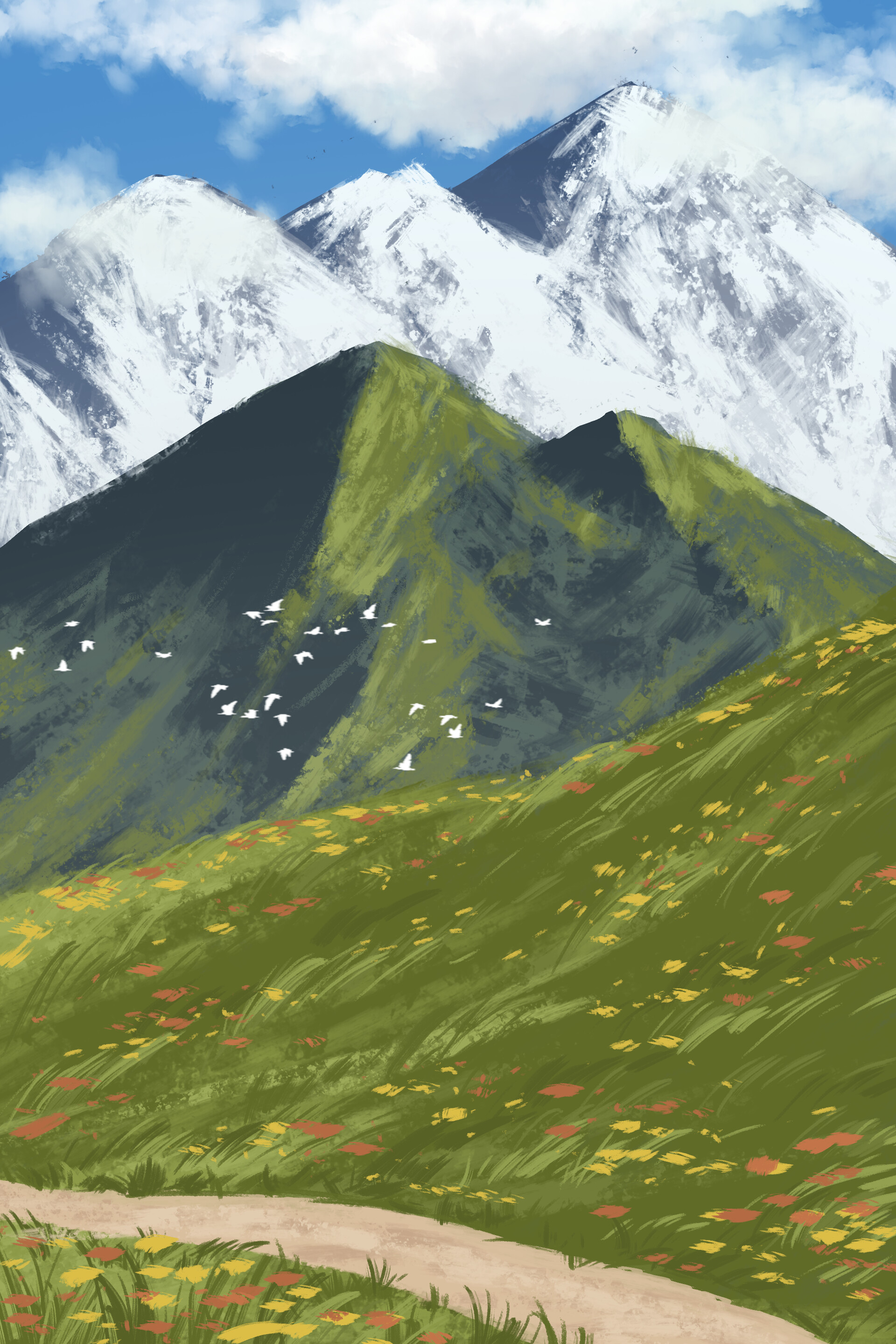 ArtStation - Mountain Scape 2