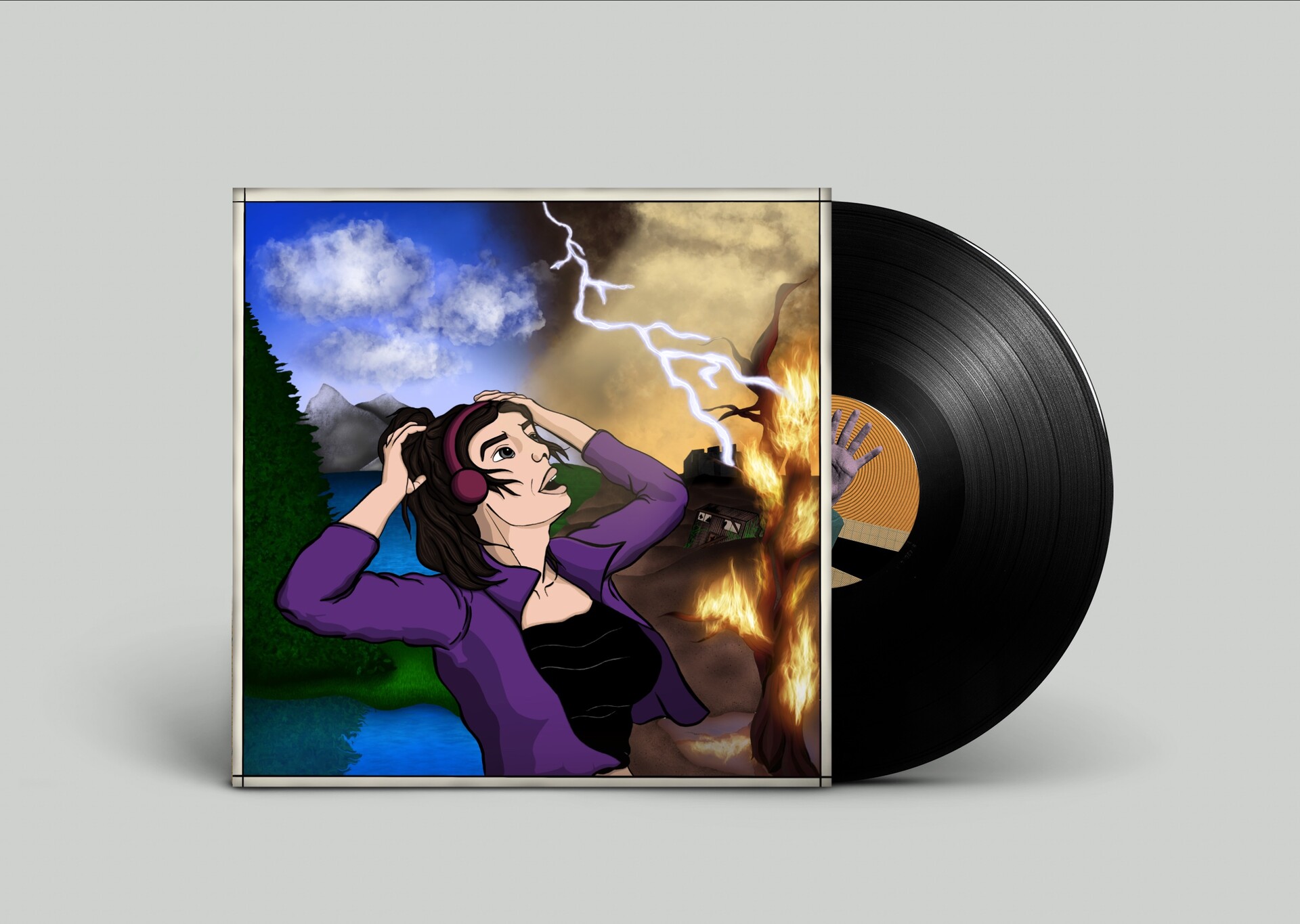 ArtStation - Different World - Vinyl Cover Design