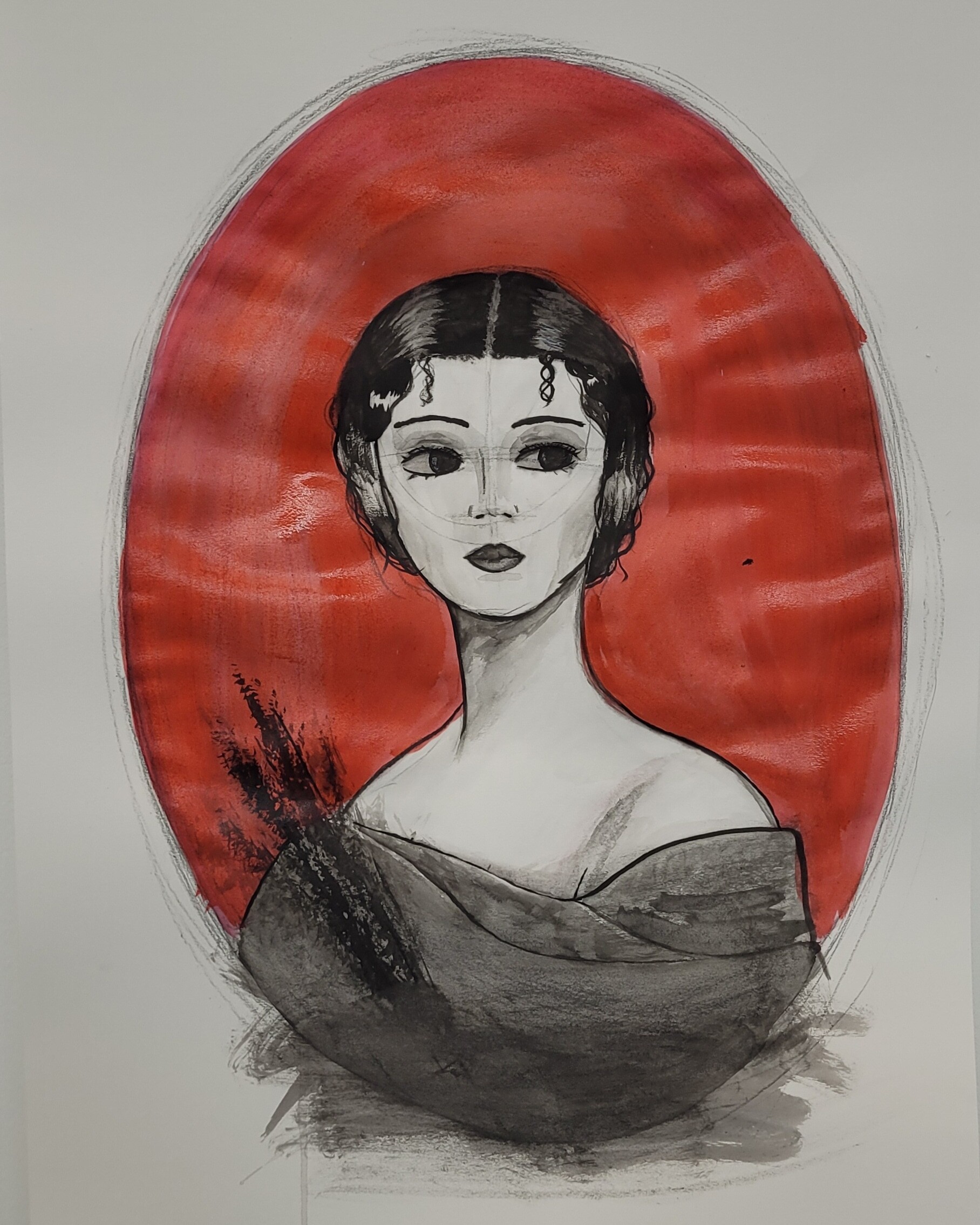 ArtStation - Female Ink Portrait