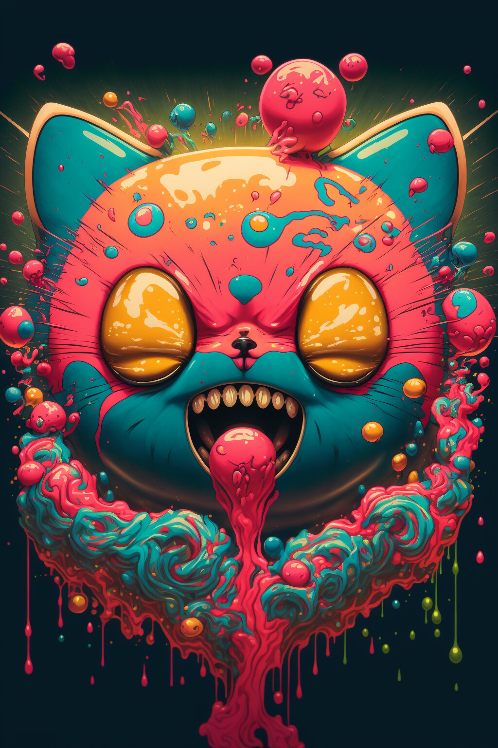 Drop Dead Cat Wallpaper