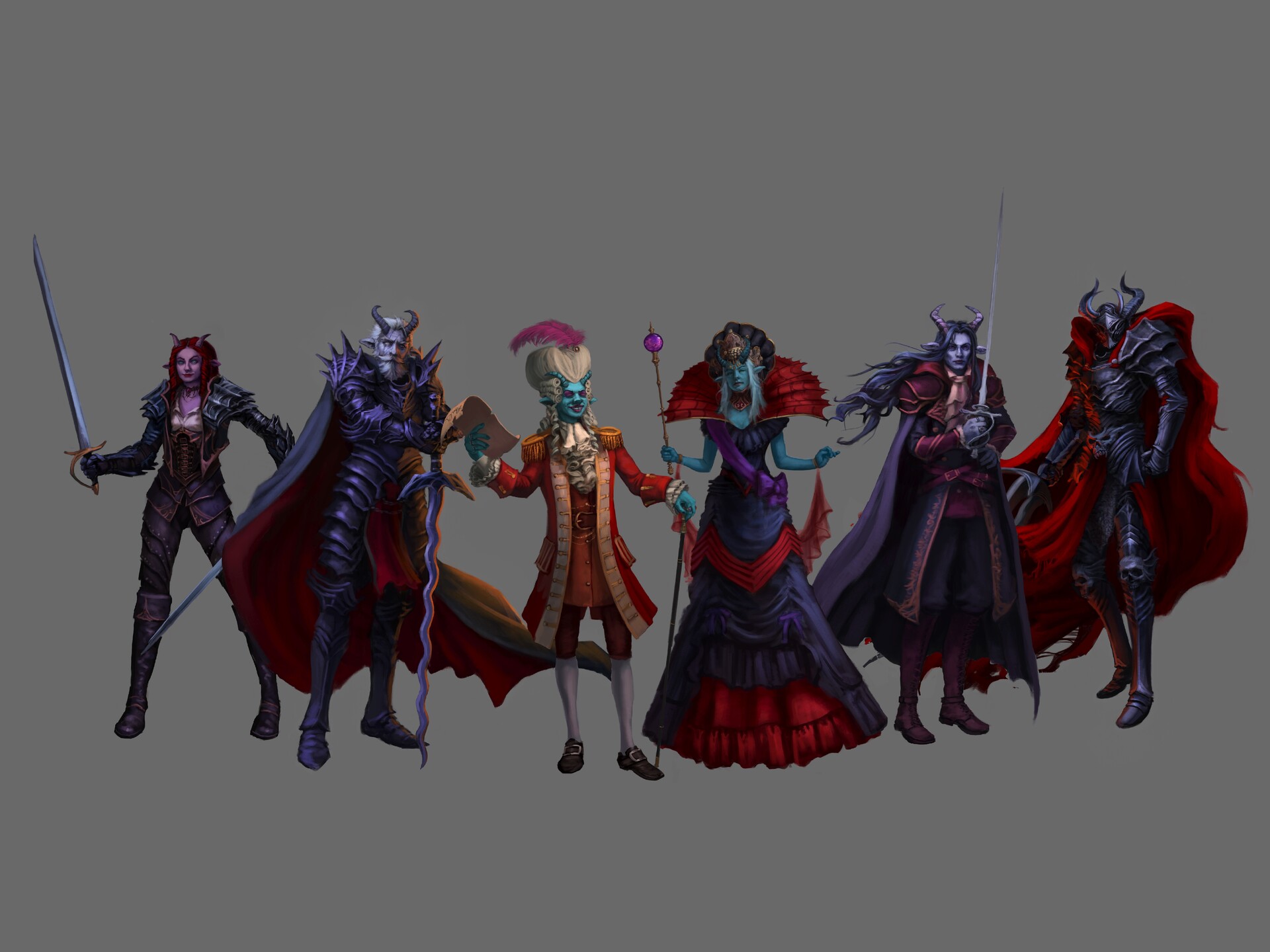 ArtStation - Dark Elf Character Designs for Heroes Interactive