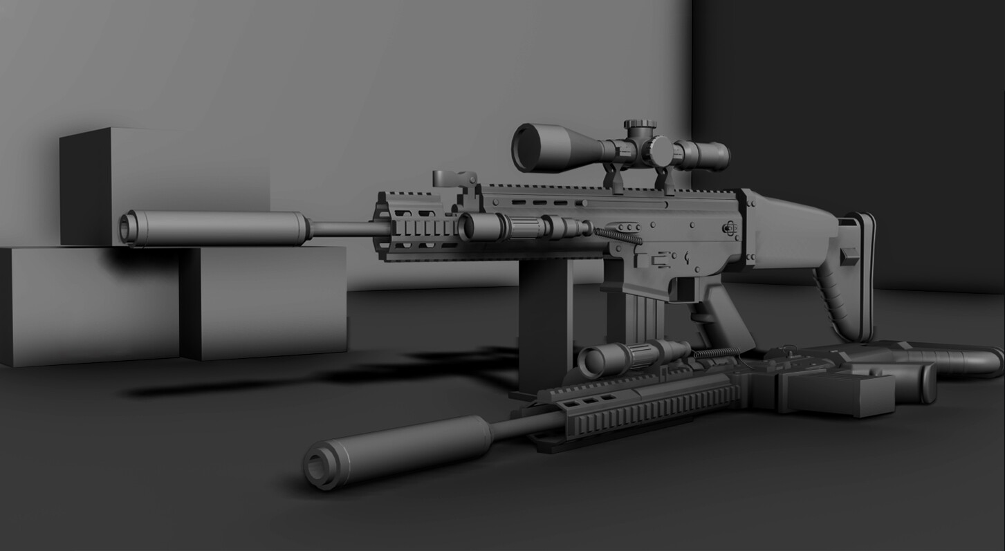 ArtStation - Scar gun