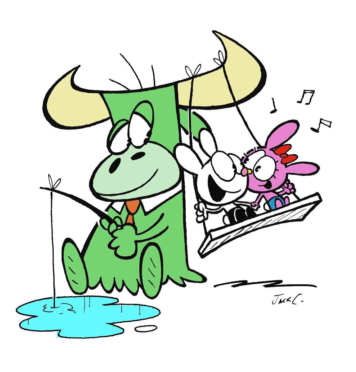 ArtStation - doodle toons love