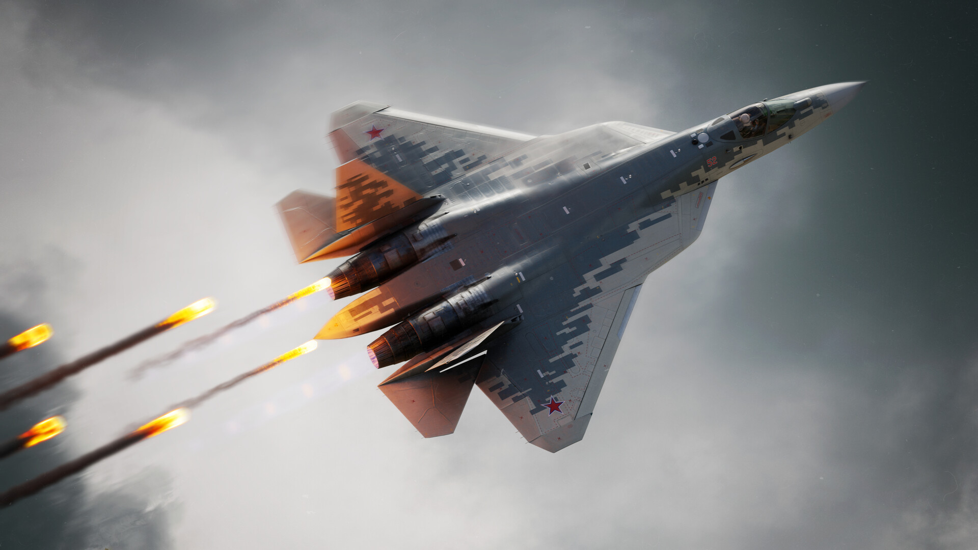 ArtStation - Russian fifth generation fighter Sukhoi-57 Felon (T-50)