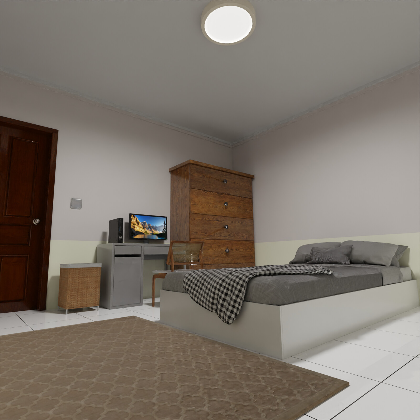 ArtStation - Simple Bedroom - Blender