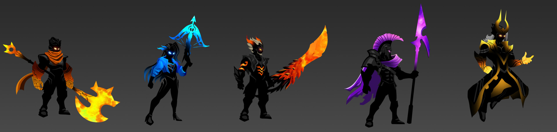 ArtStation - Shadow Warrior Game Characters & Seamless Backgrounds