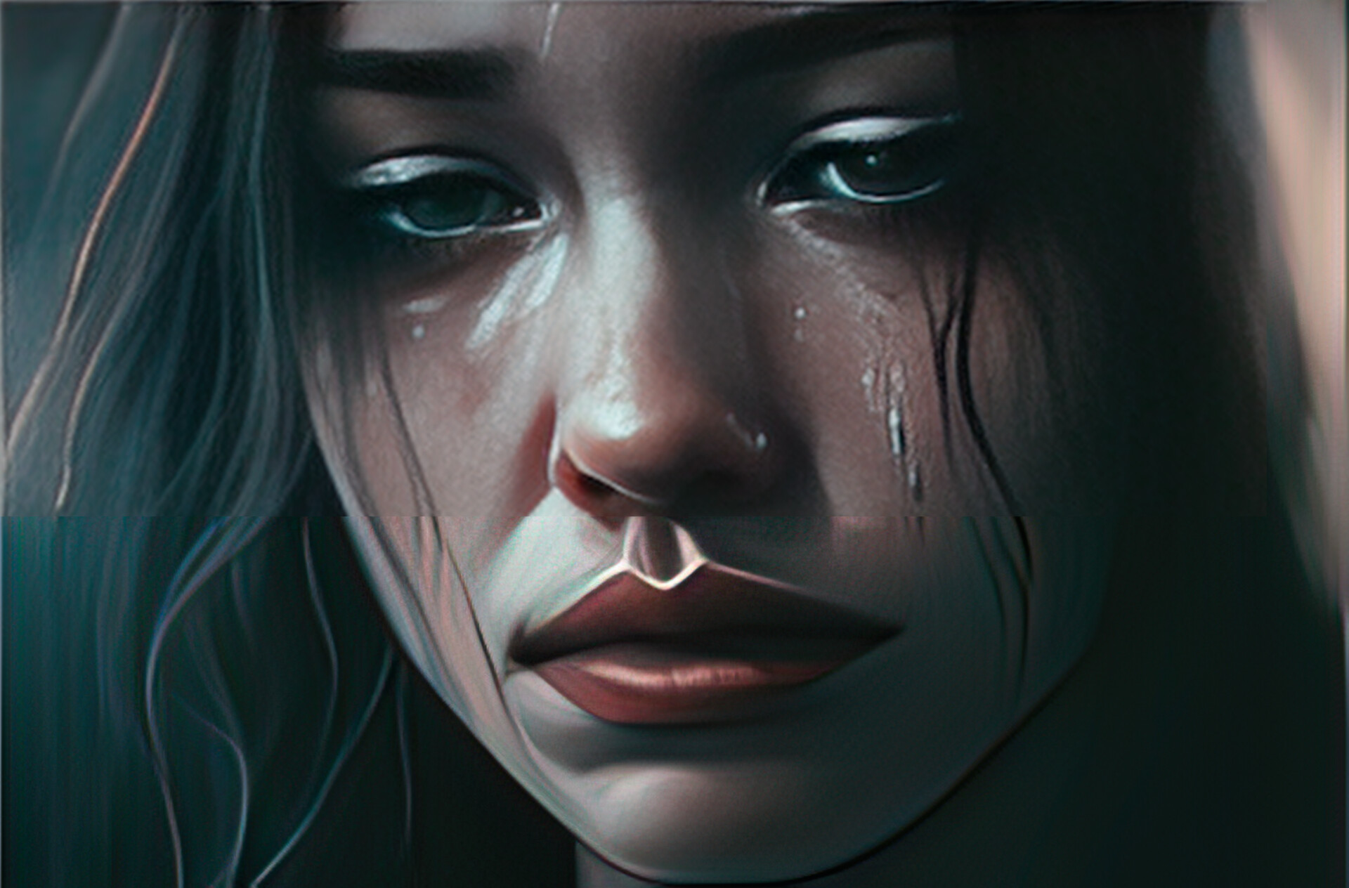 ArtStation - Sad girl