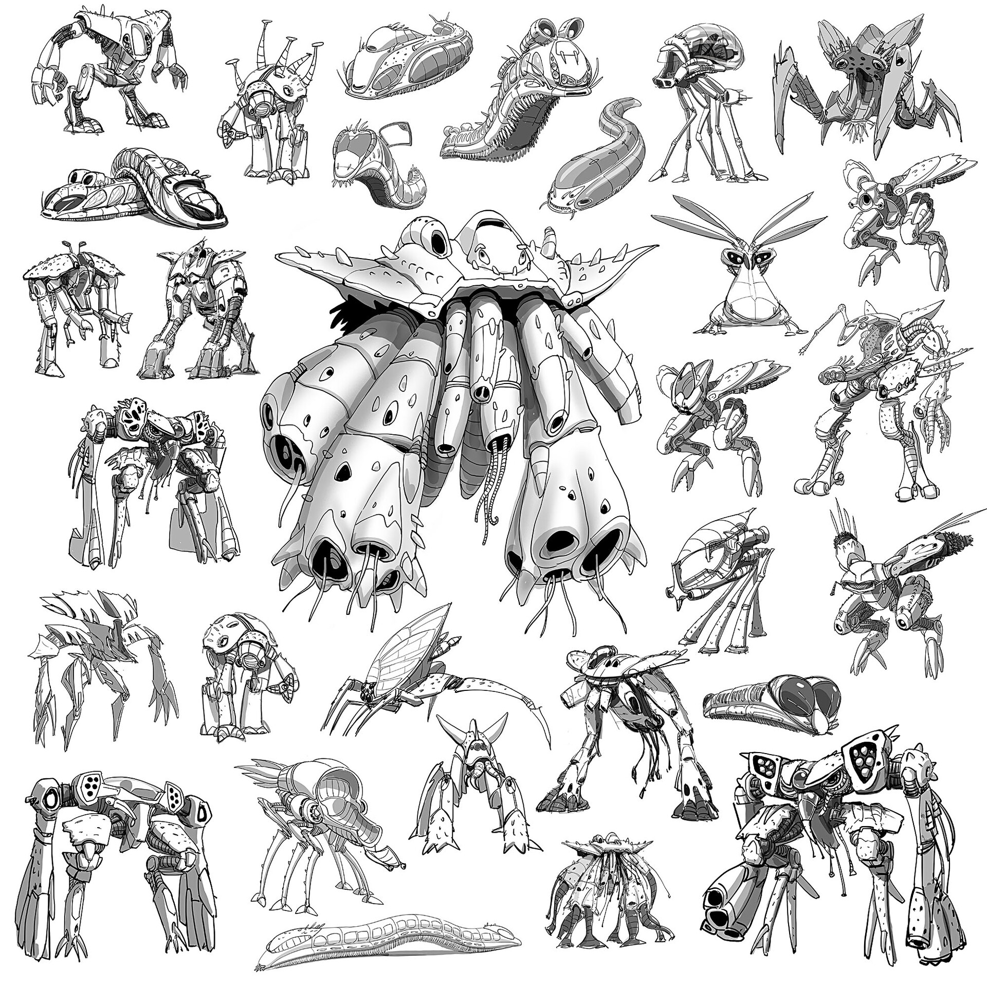 ArtStation - machinery, bugs and linart